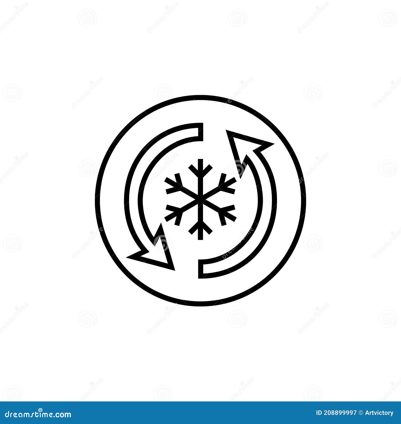 Freezing Icon. Solidification Vector Illustration Stock Vector ...