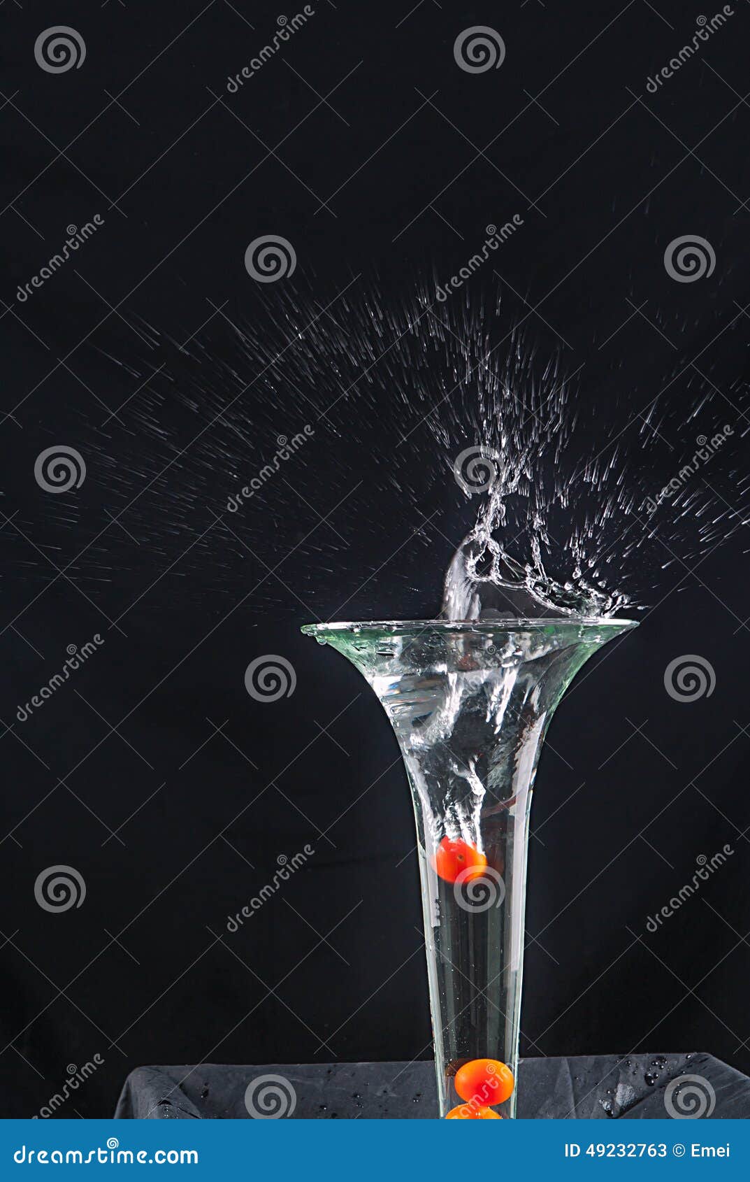 Freezing and objects. stock image. Image of splashes - 49232763