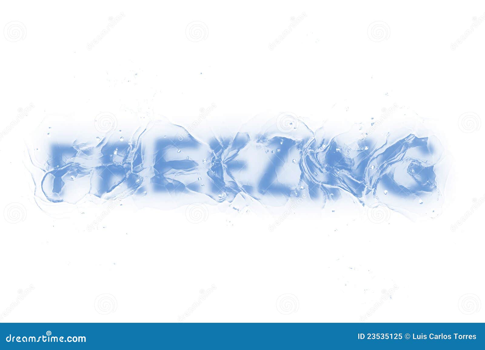 Freezing (Text serie) stock illustration. Illustration of word - 23535125