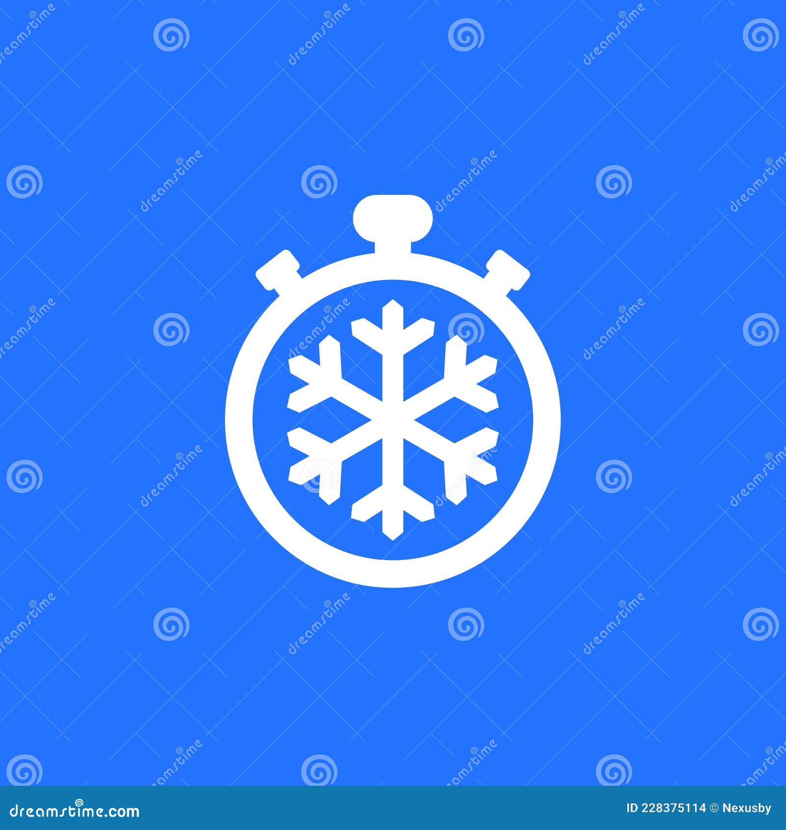 Freezing Time Icon with Timer Stock Vector - Illustration of control ...