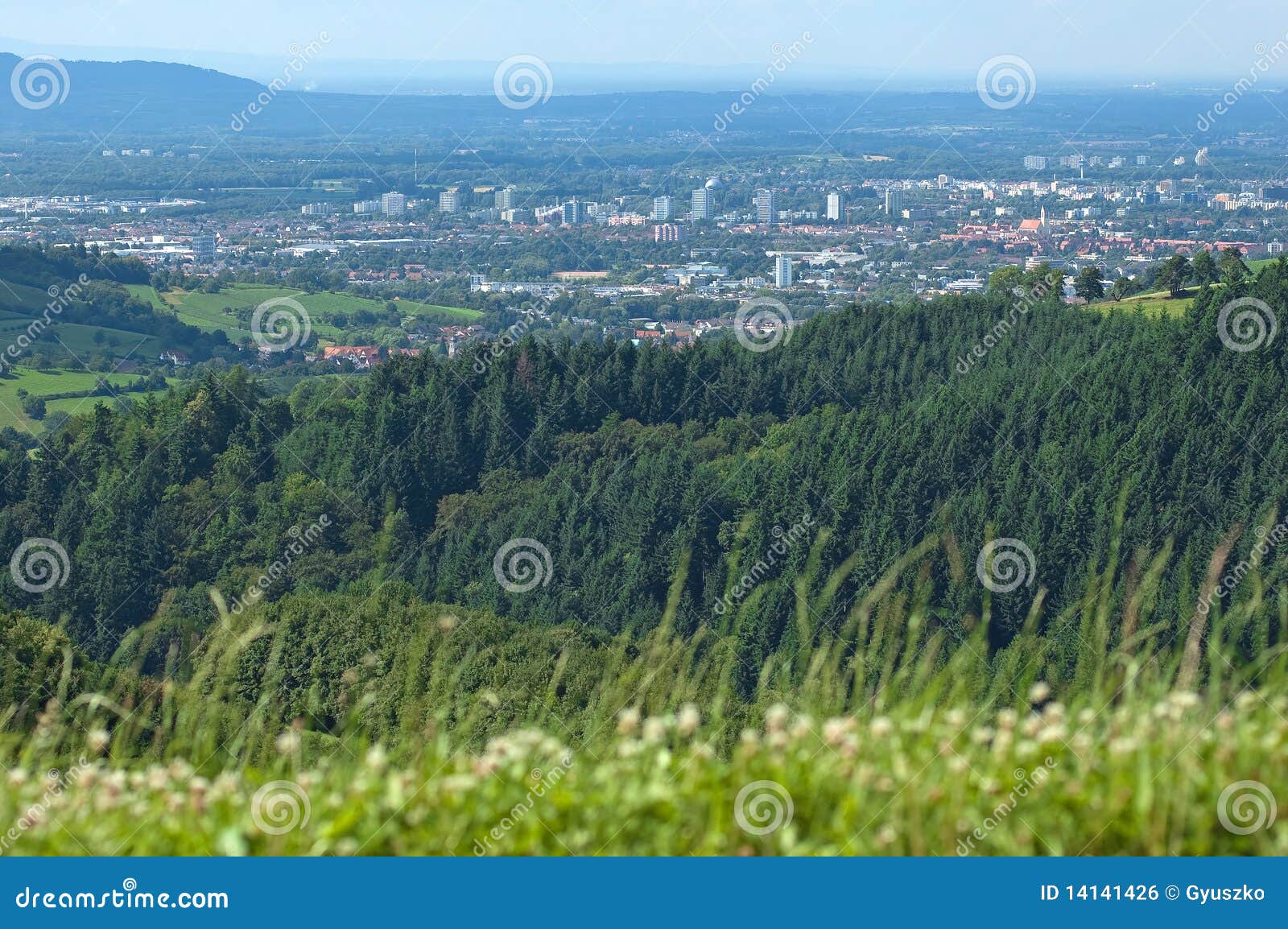 Freiburg stock photo. Image of downtown, ecological, cityscape - 14141426