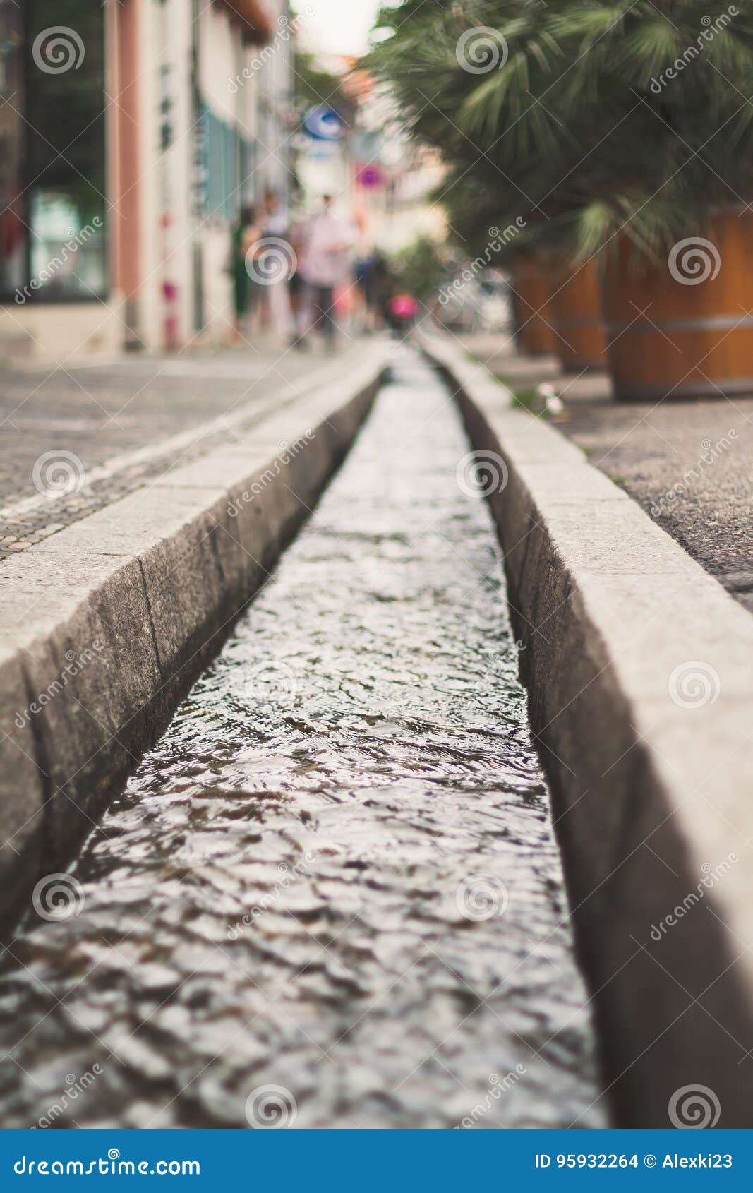 Freiburg Baechle stock photo. Image of city, rill, dreisam - 95932264