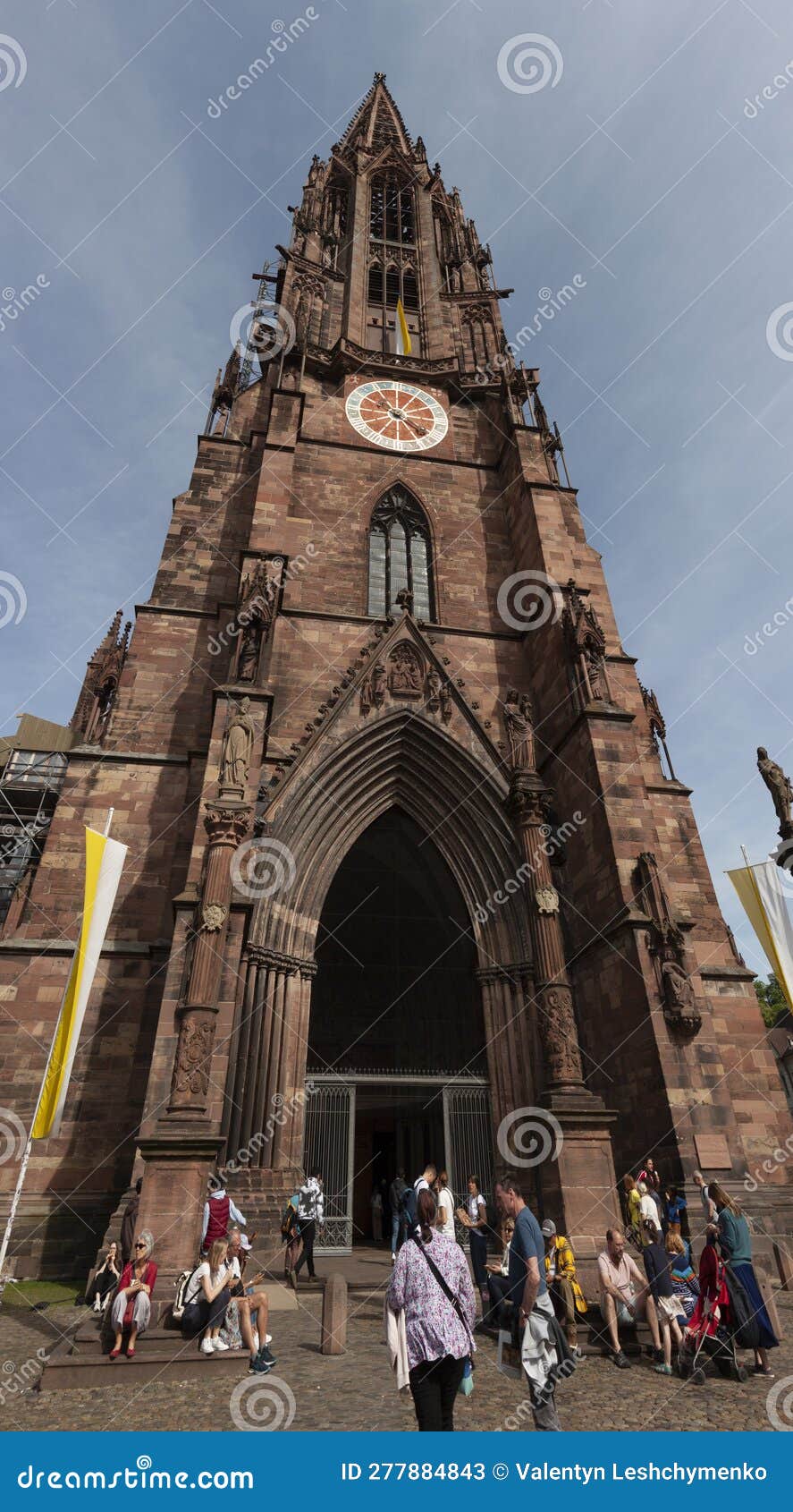 Freiburg Minster. the Cathedral Was Founded Around 1200 and Completed ...