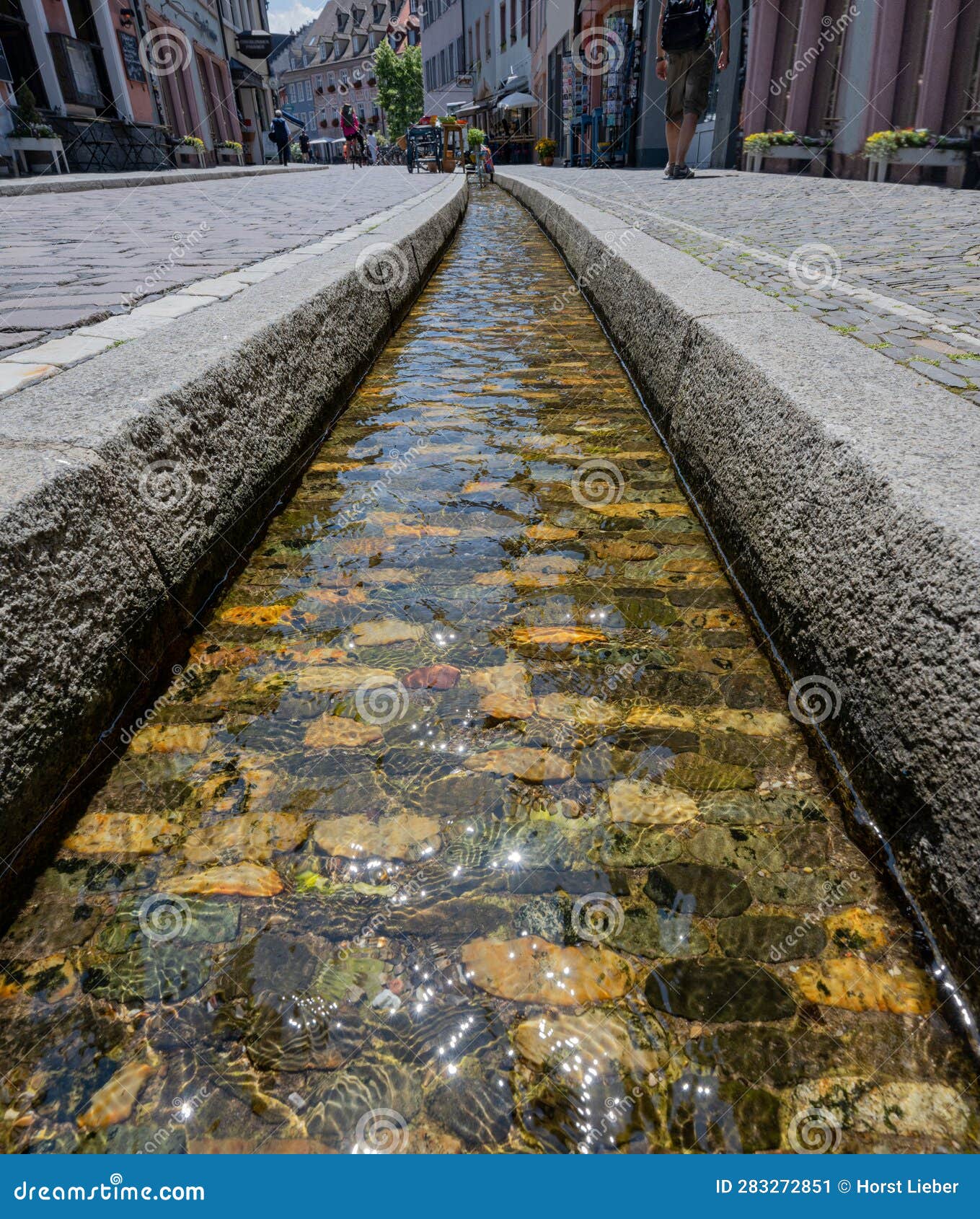 Freiburger Runlet (called in German, Freiburger Baechle) Stock Image ...