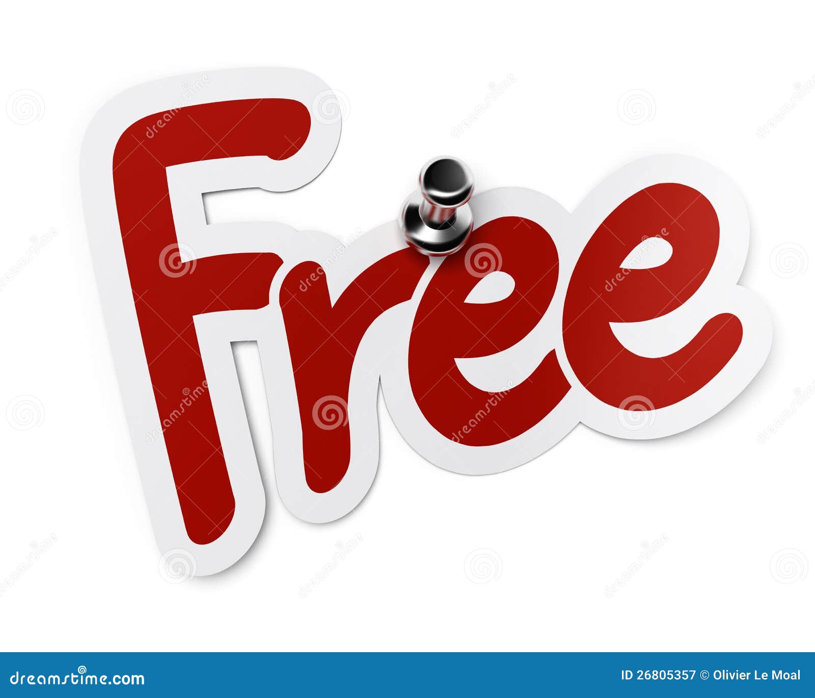 Freier Aufkleber stock abbildung. Illustration von costless - 26805357