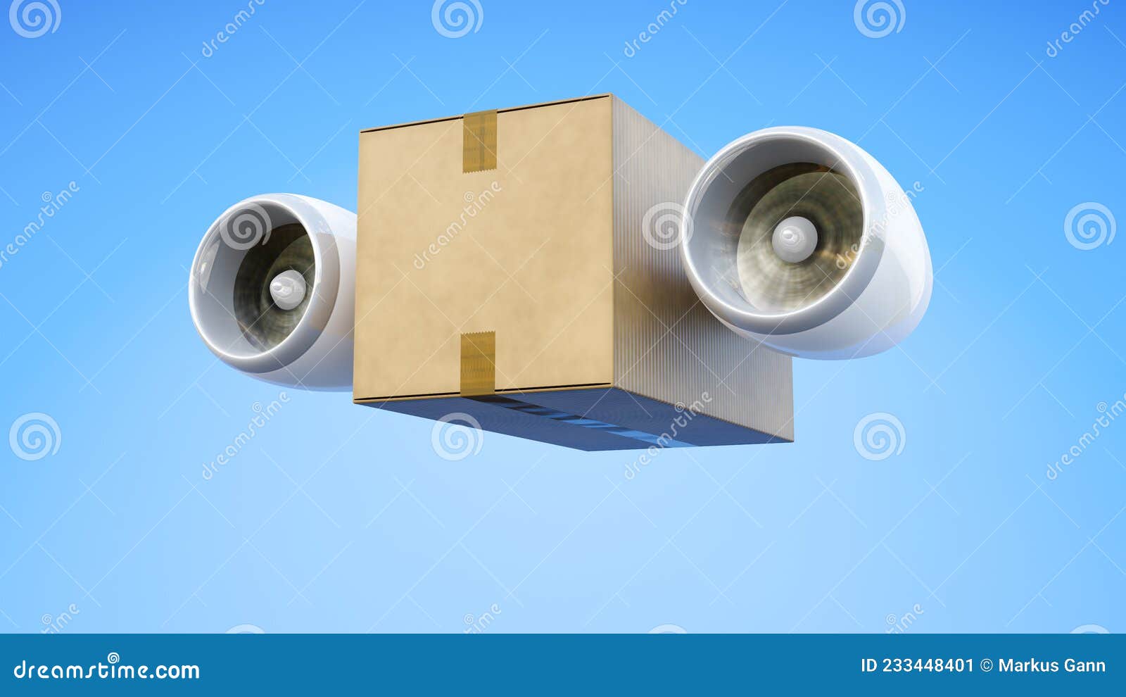 Freight Box Jet Propulsion Royalty-Free Cartoon | CartoonDealer.com ...