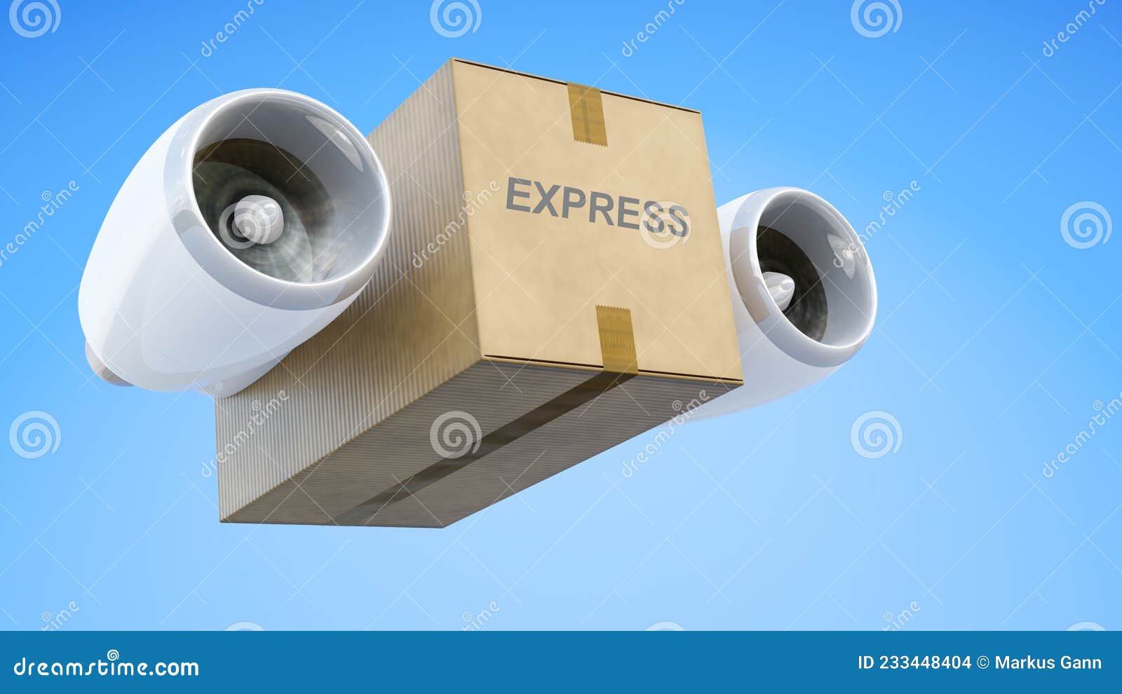Freight Box Jet Propulsion Royalty-Free Illustration | CartoonDealer ...