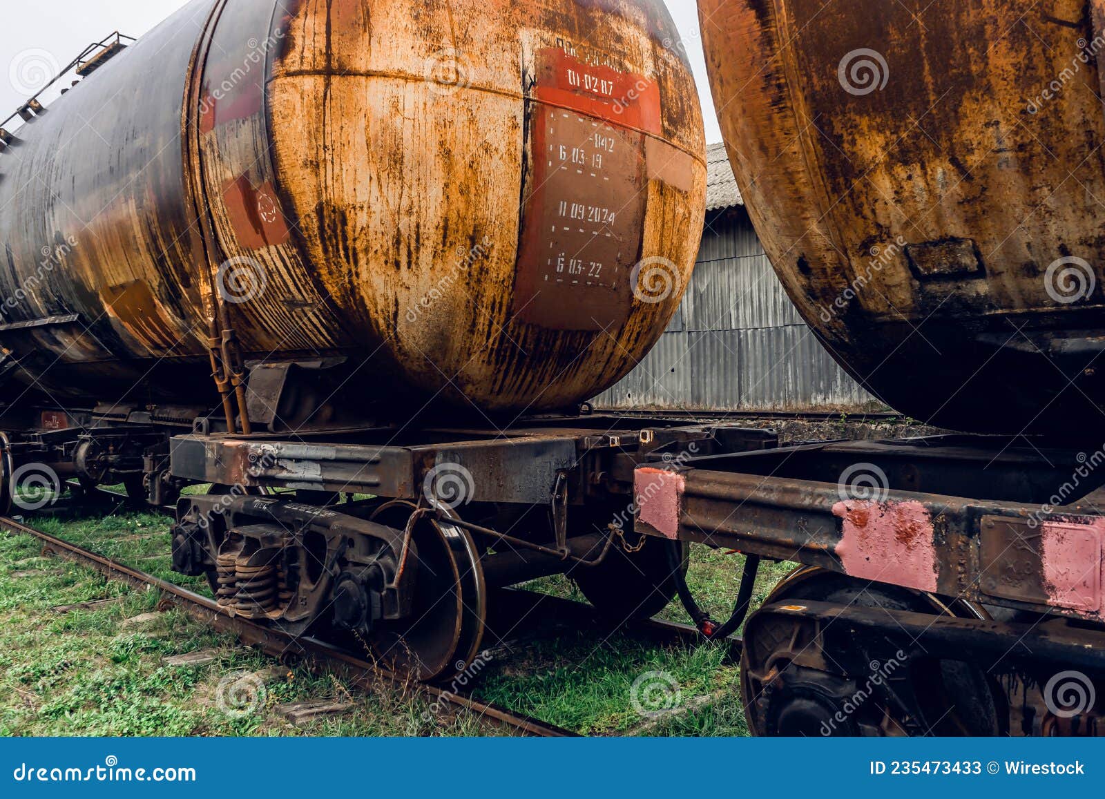 Freight Car. Railway Tanks for the Transportation of Liquid Cargo. the ...
