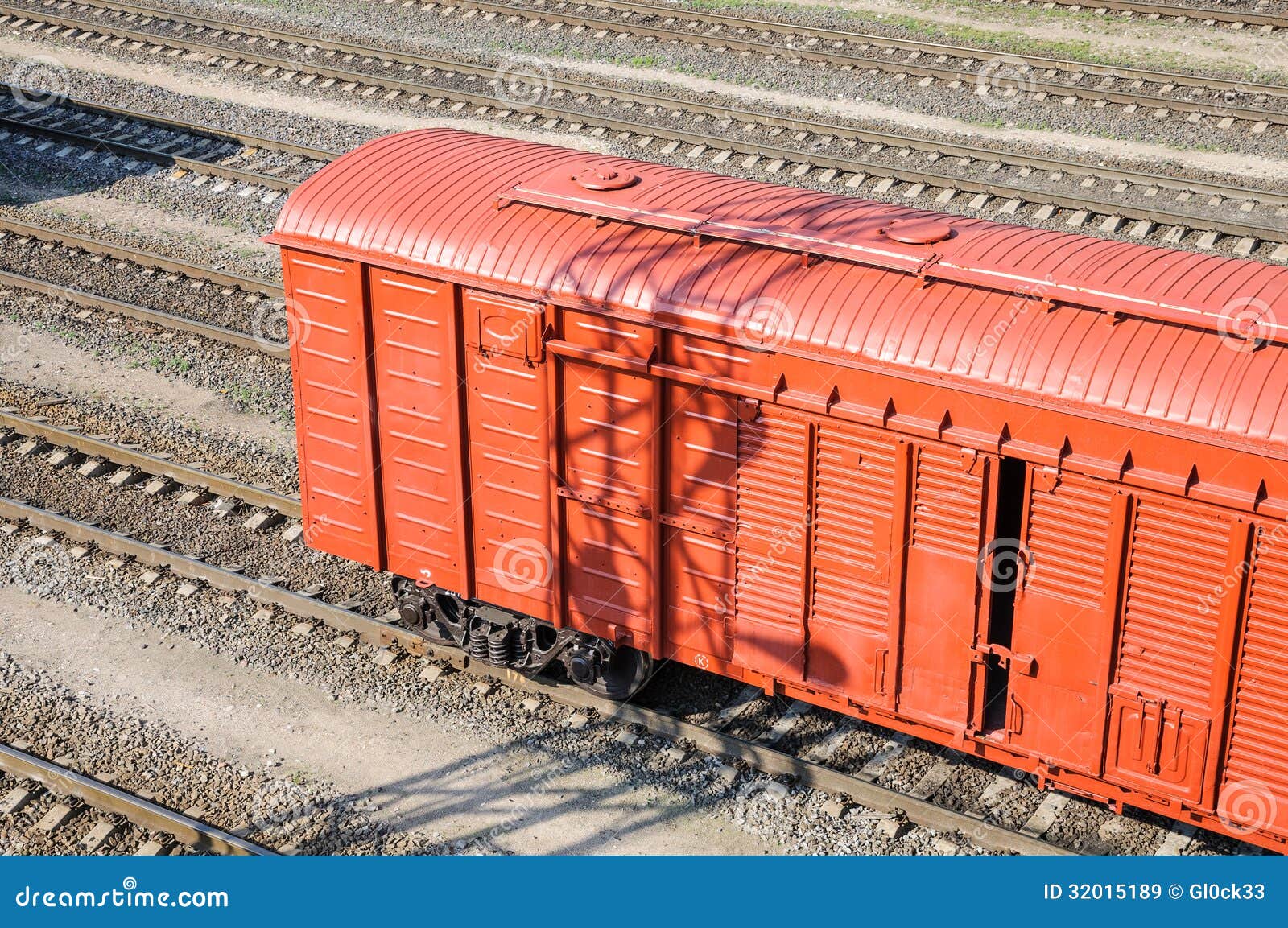Freight car stock image. Image of boxcar, transportation - 32015189
