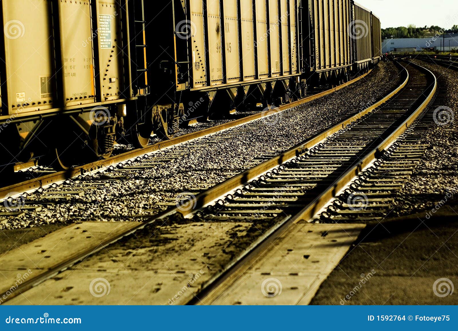 Freight cars stock photo. Image of road, crop, engine - 1592764
