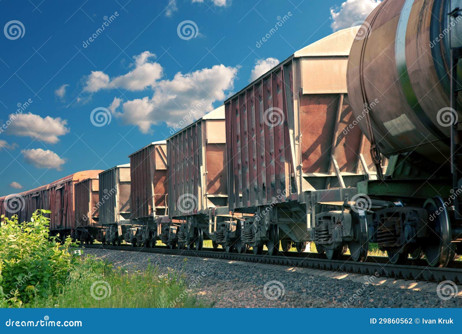 Freight cars stock photo. Image of train, wheels, transport - 29860562