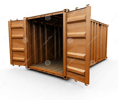 Freight container stock illustration. Illustration of store - 1286453