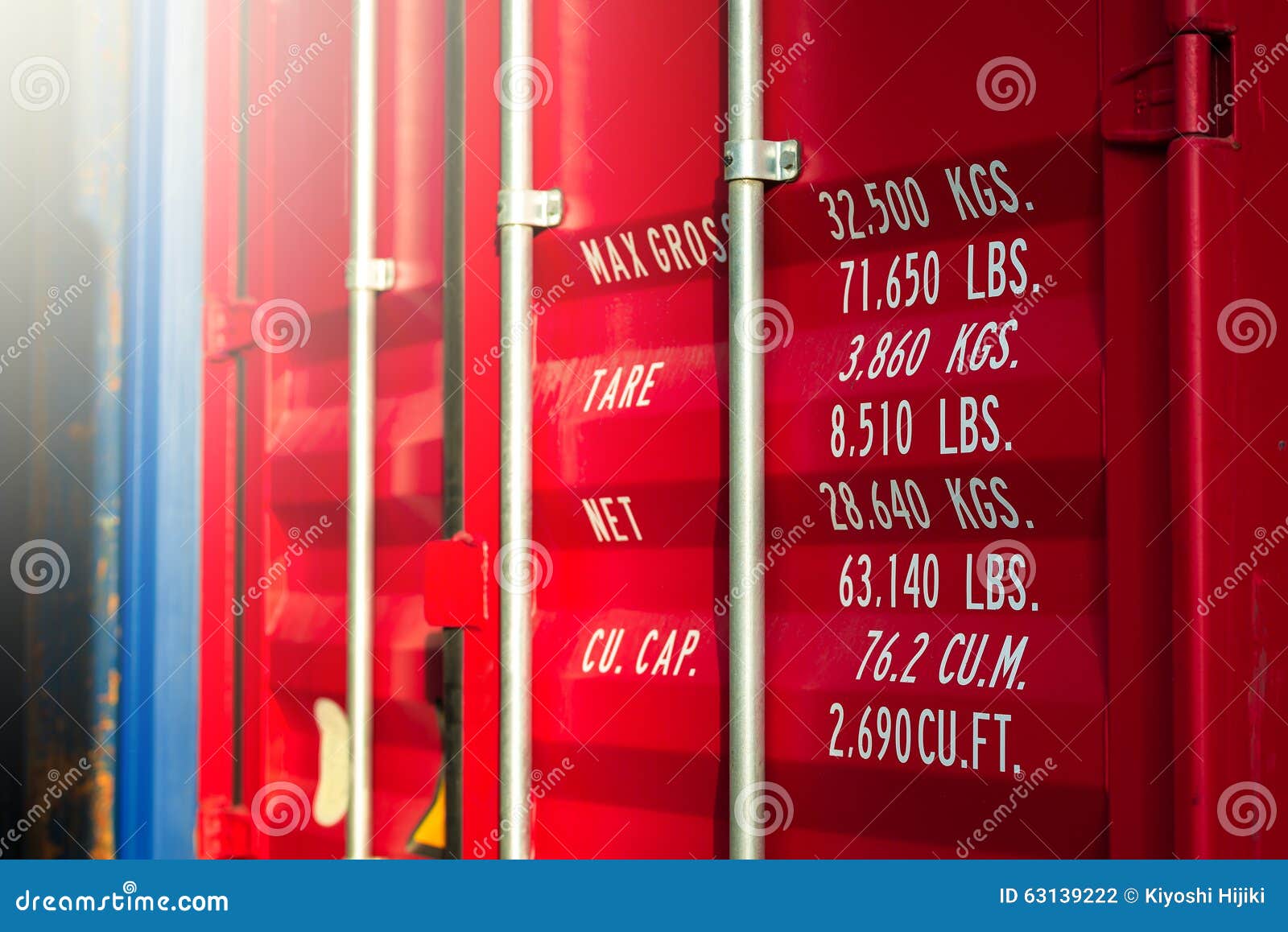 Freight Container Close Up, Freight and Cargo Stock Photo - Image of ...