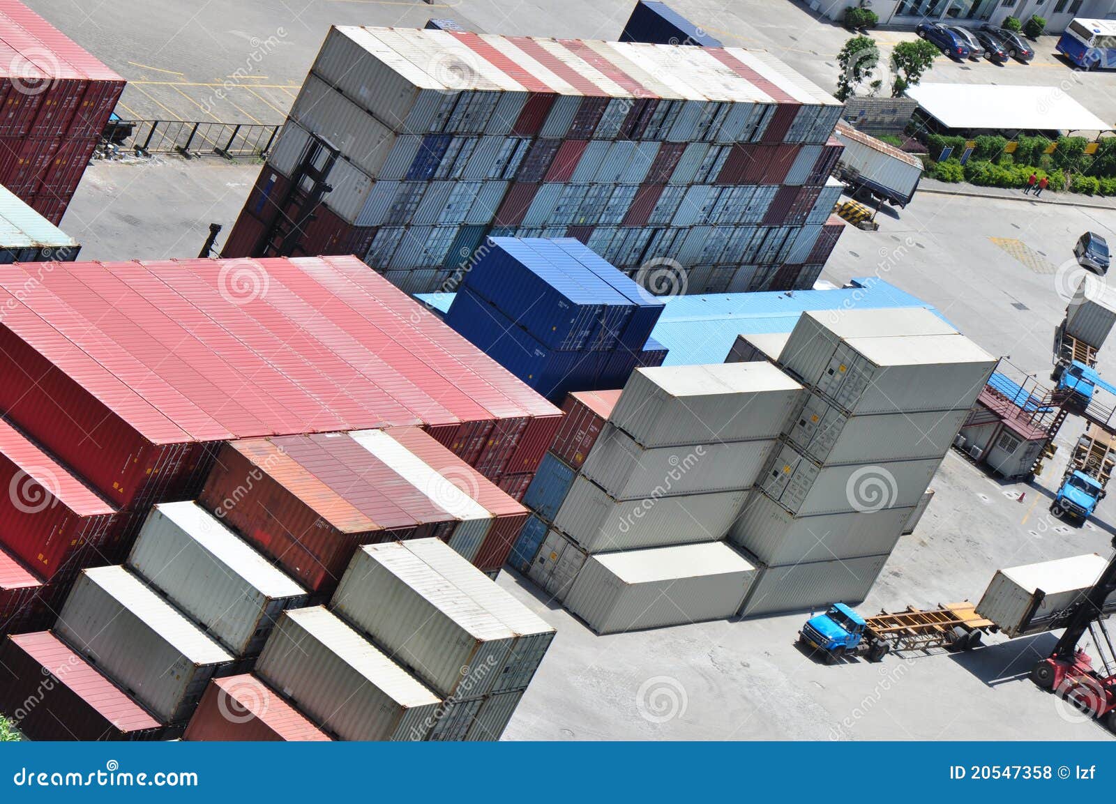Freight Container Warehouse Stock Photo - Image of export, harbor: 20547358