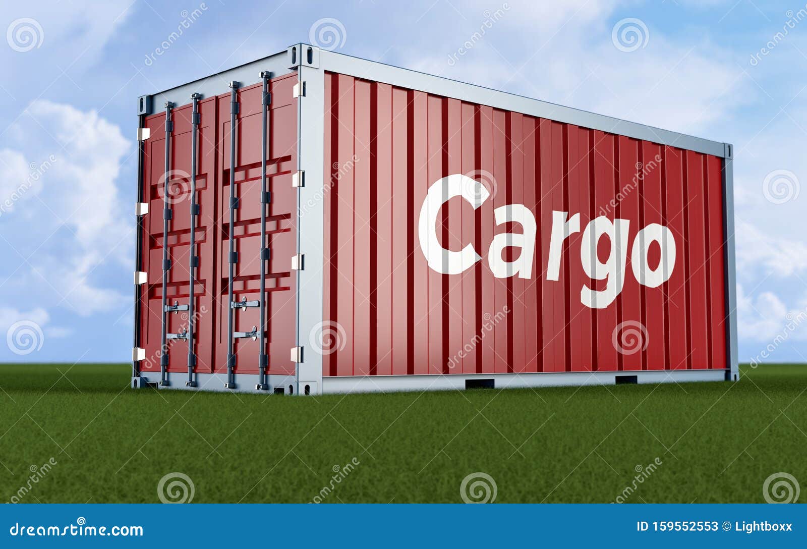 Freight Container with the Word `Cargo` on the Side - Stock ...