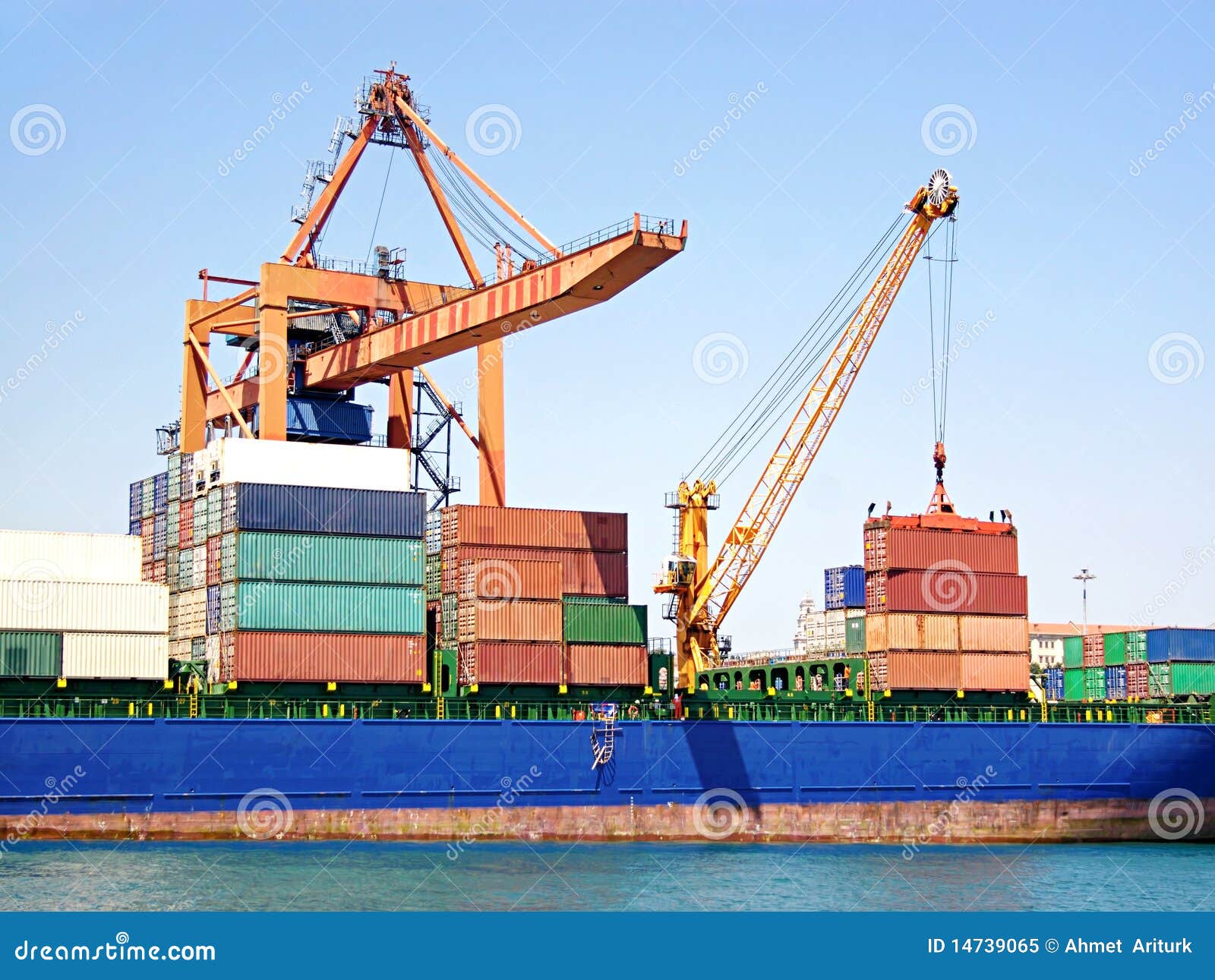 Freight containers stock image. Image of container, harbor - 14739065