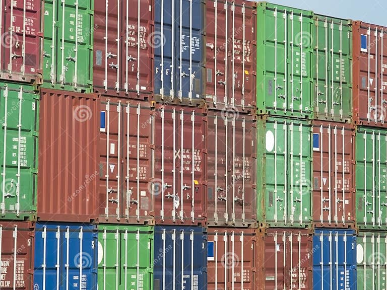 Freight containers stock photo. Image of storage, green - 3160070