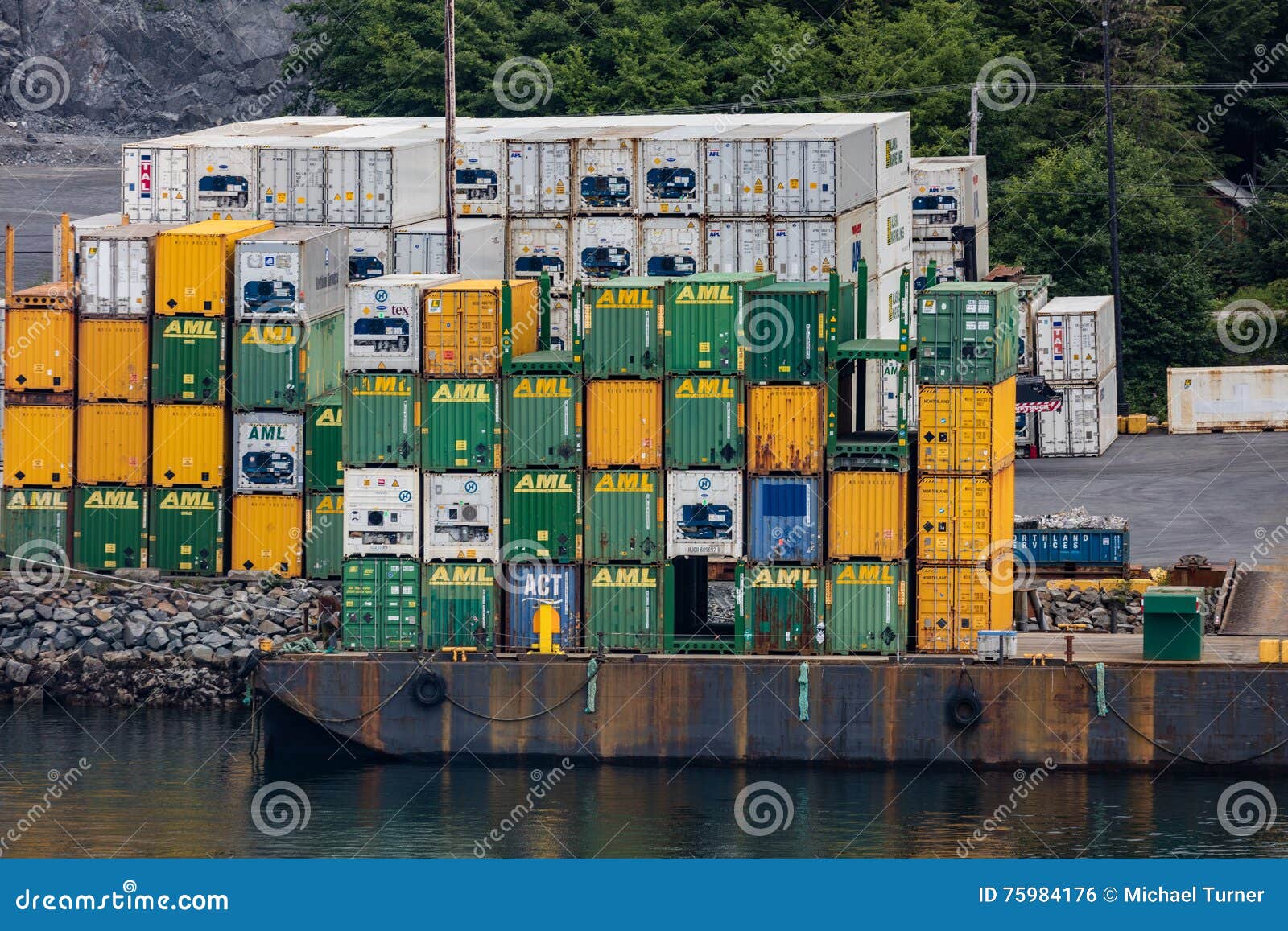 Freight Containers Editorial Image | CartoonDealer.com #75984176