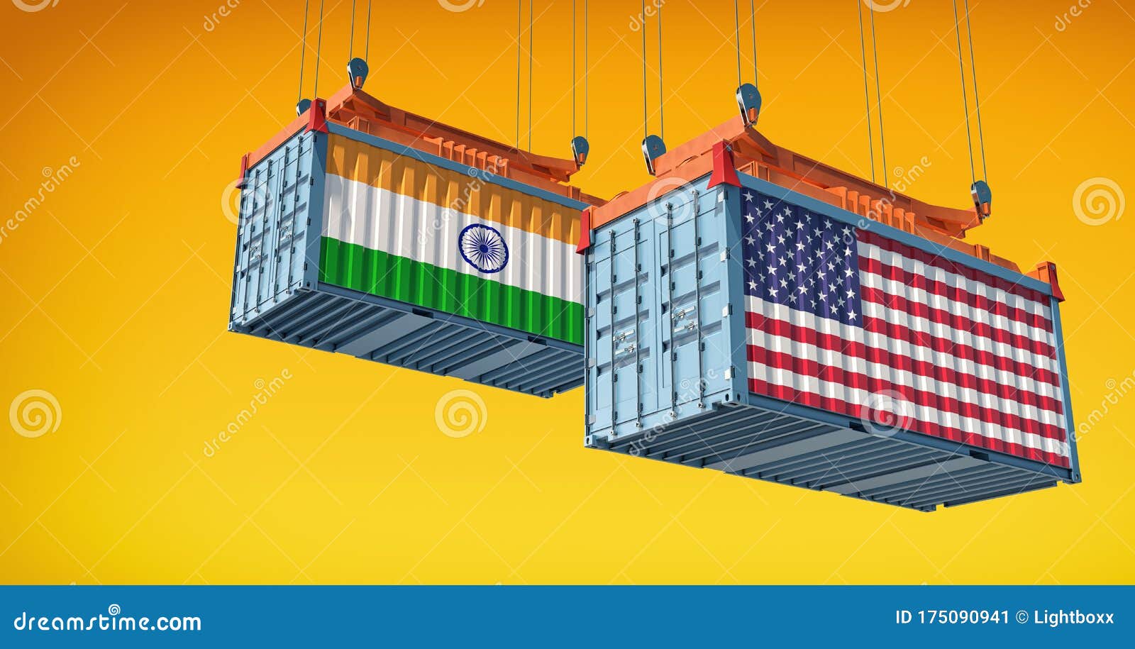 Containers And India Map Flag Stock Illustration | CartoonDealer.com ...