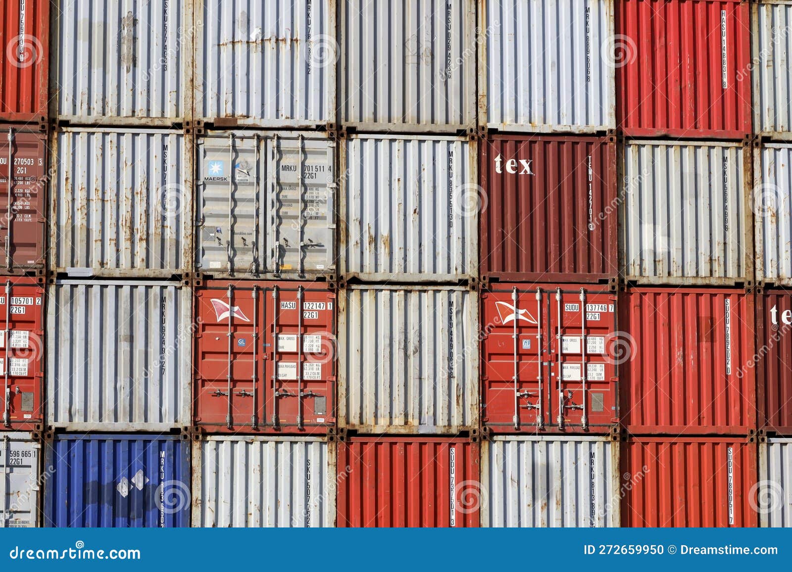 Freight Containers at Rotterdam Waalhaven Harbor Editorial Image ...