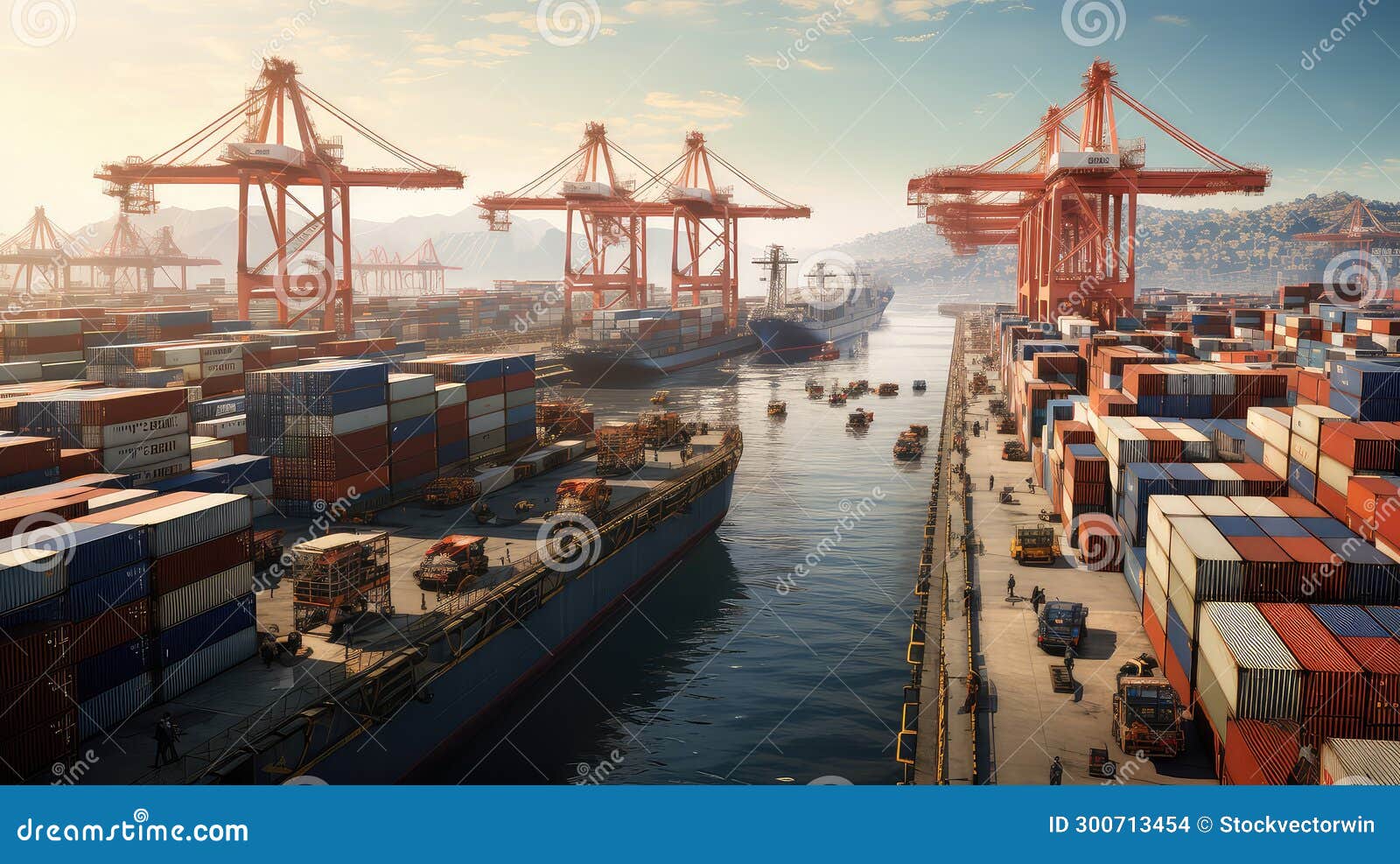 Freight Delivery Ship Cargo Stock Illustration - Illustration of ...