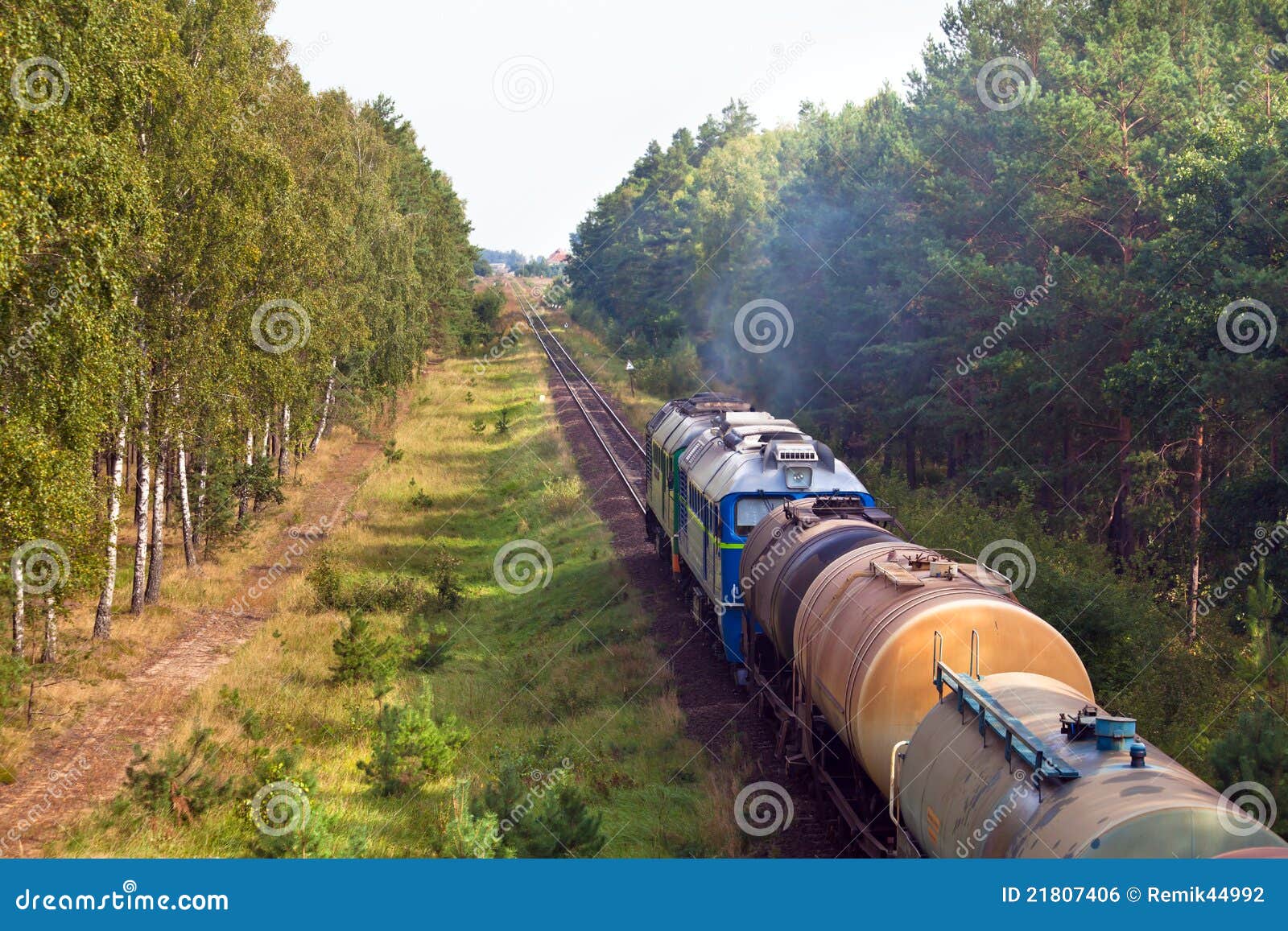 Freight diesel train stock photo. Image of transportation - 21807406