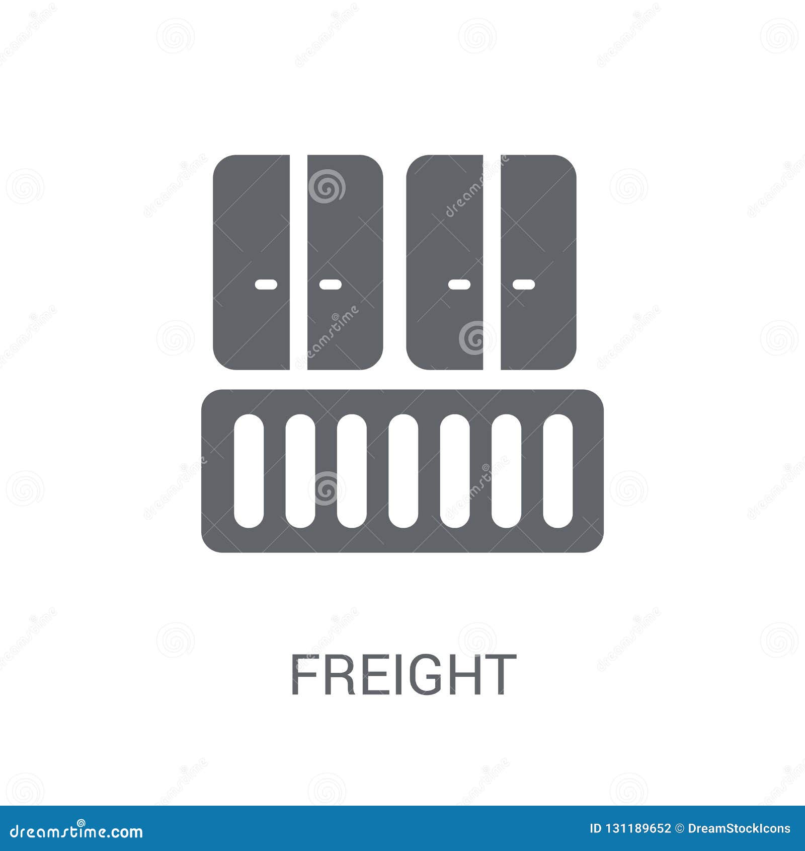 Freight Icon. Trendy Freight Logo Concept on White Background Fr Stock ...