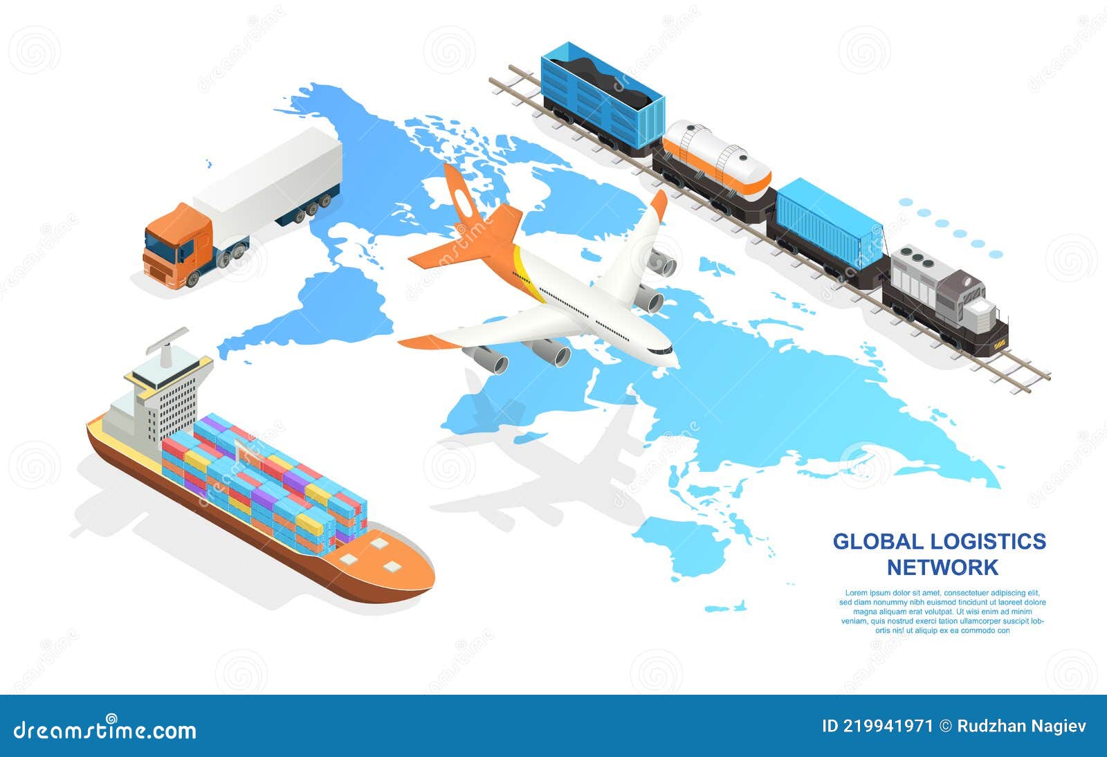 Freight Industry Logistics and Transportation with Different Vehicles ...