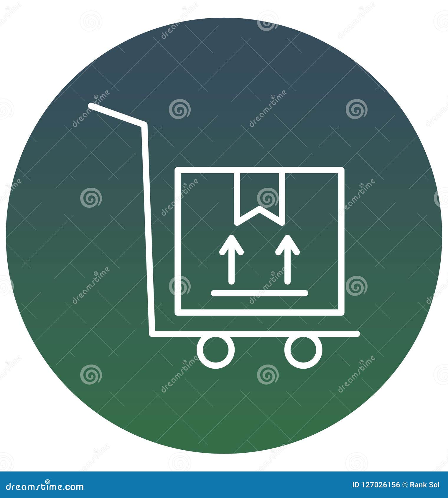 Freight Isolated Vector with Line and Fill Icon Stock Vector ...