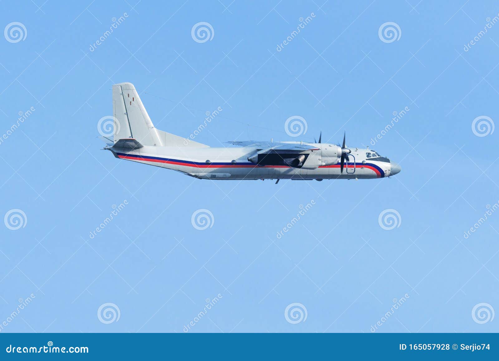 Freight Plane in the Clear Sky Stock Photo - Image of speed, delivery ...