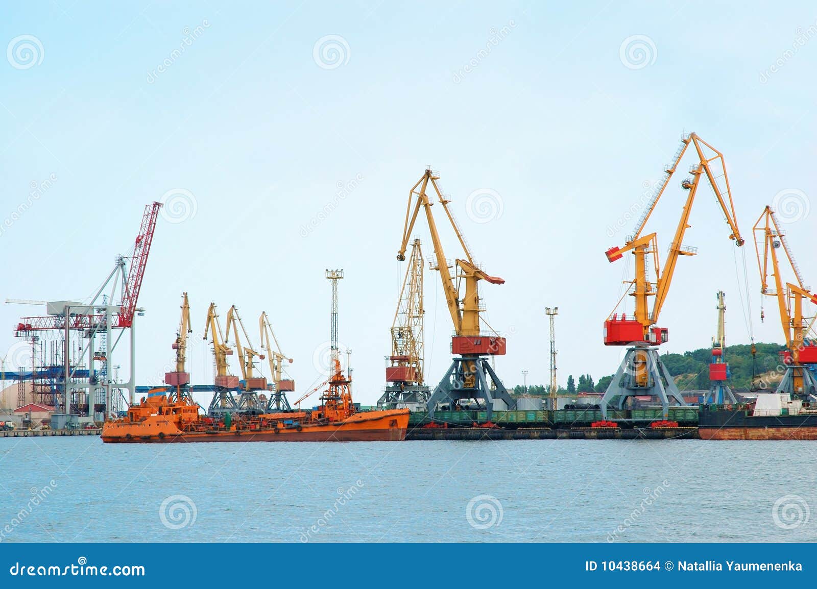 Freight port stock photo. Image of loading, industry - 10438664