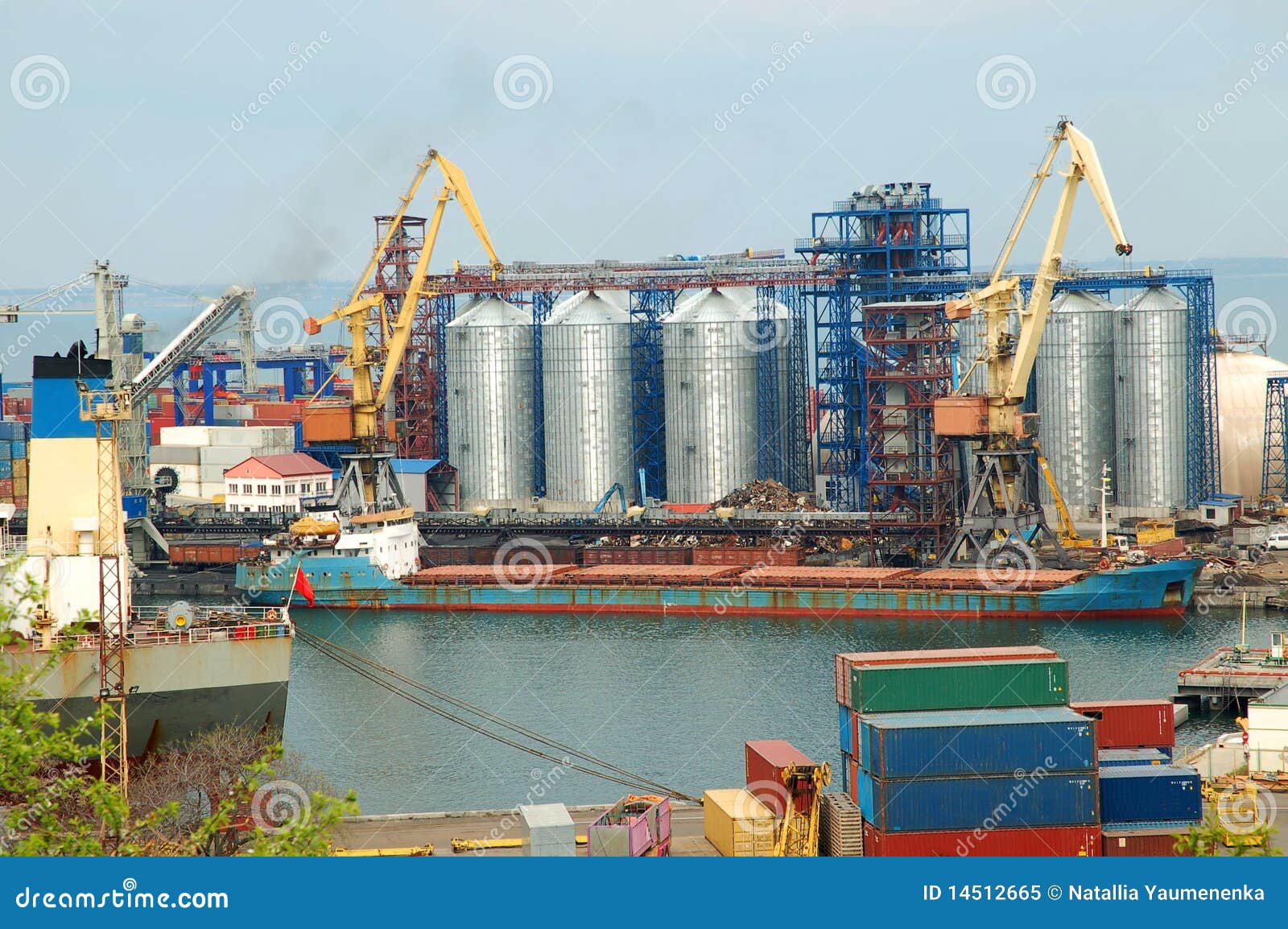 Freight port stock image. Image of stockpile, commercial - 14512665