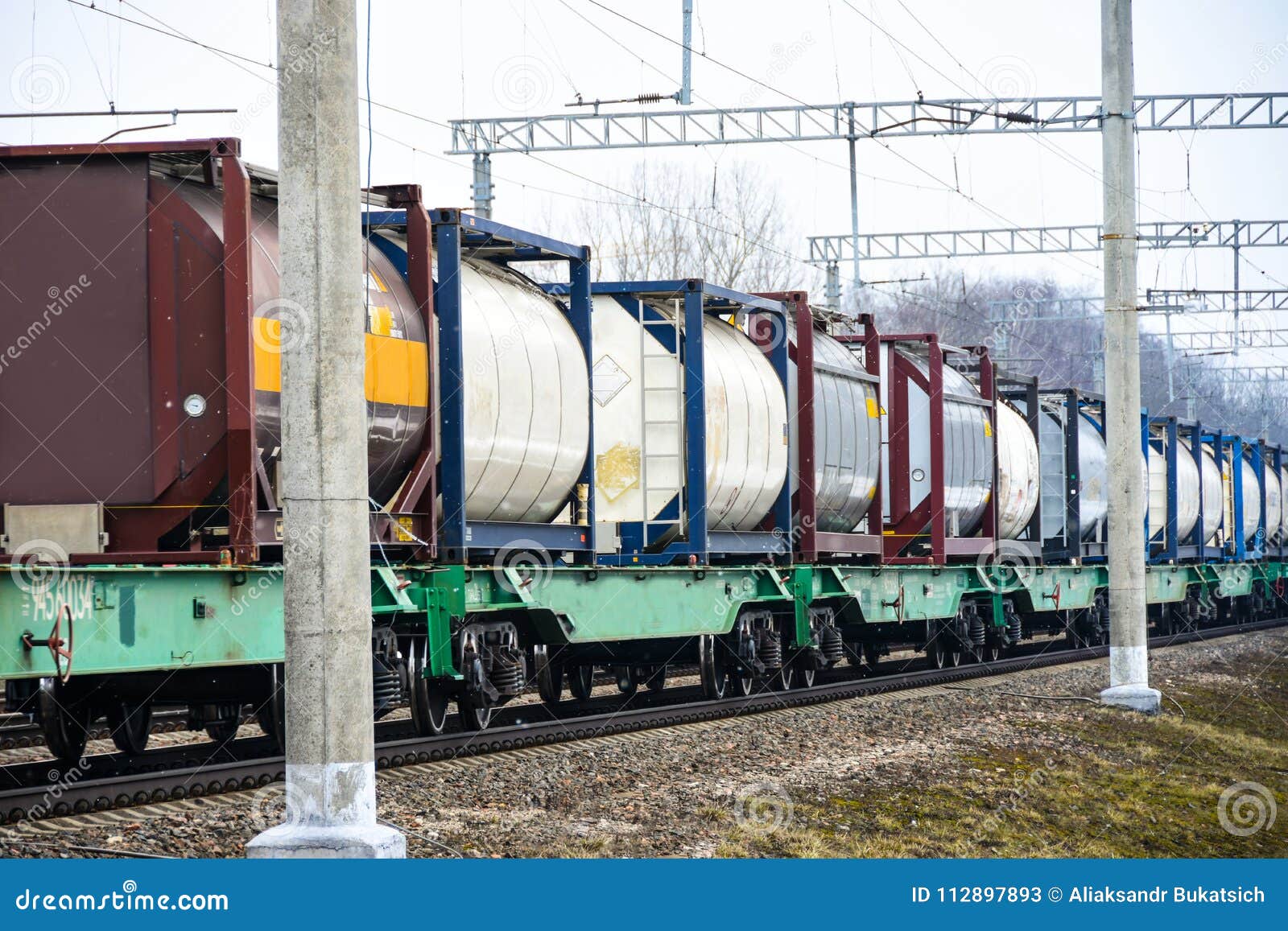 Freight Railroad Train. Royalty-Free Stock Image | CartoonDealer.com ...