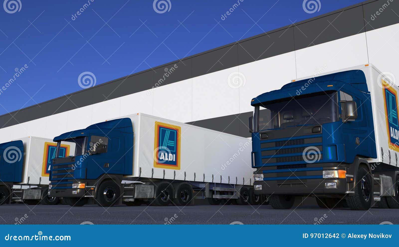 Aldi Logo On The Screen In A Meeting Room. Editorial 3D Rendering ...