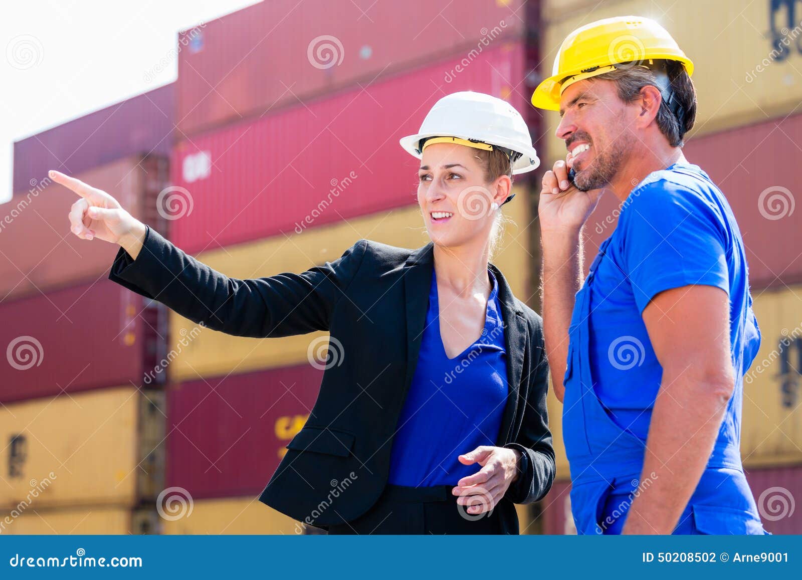 Freight Shipping at Container Terminal of Port Stock Photo - Image of ...