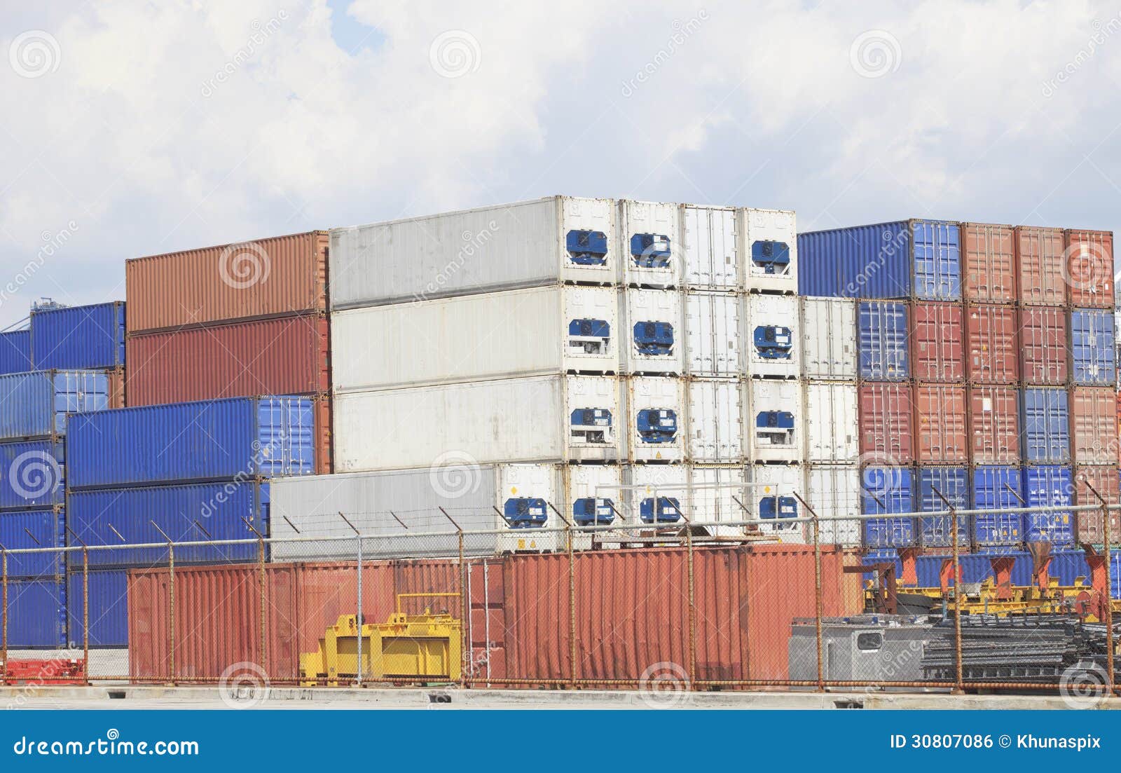 Freight Shipping Containers Stock Photo - Image of freight, heavy: 30807086