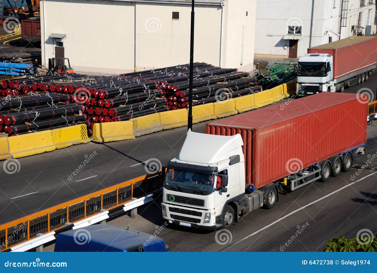Freight traffic in port stock photo. Image of commerce - 6472738