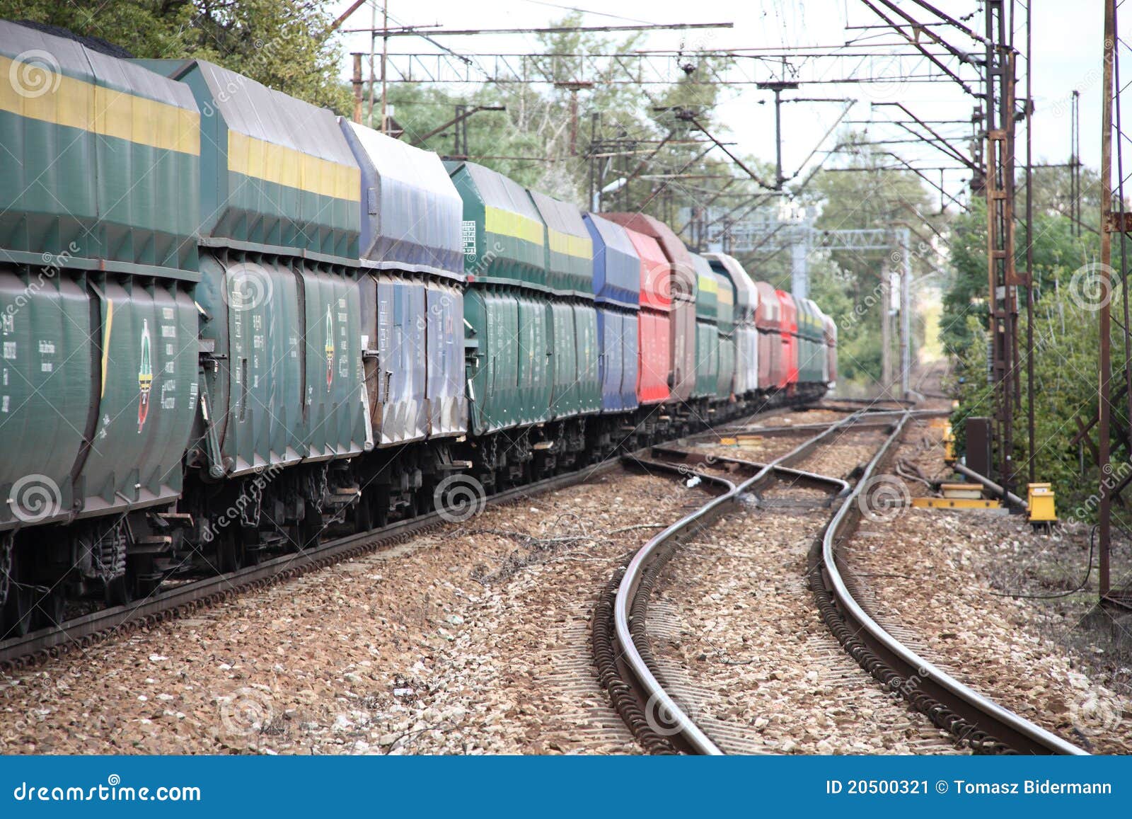 Freight train stock image. Image of railway, direction - 20500321