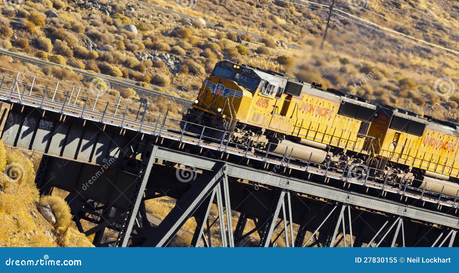 Freight Train on Bridge editorial image. Image of transportation - 27830155