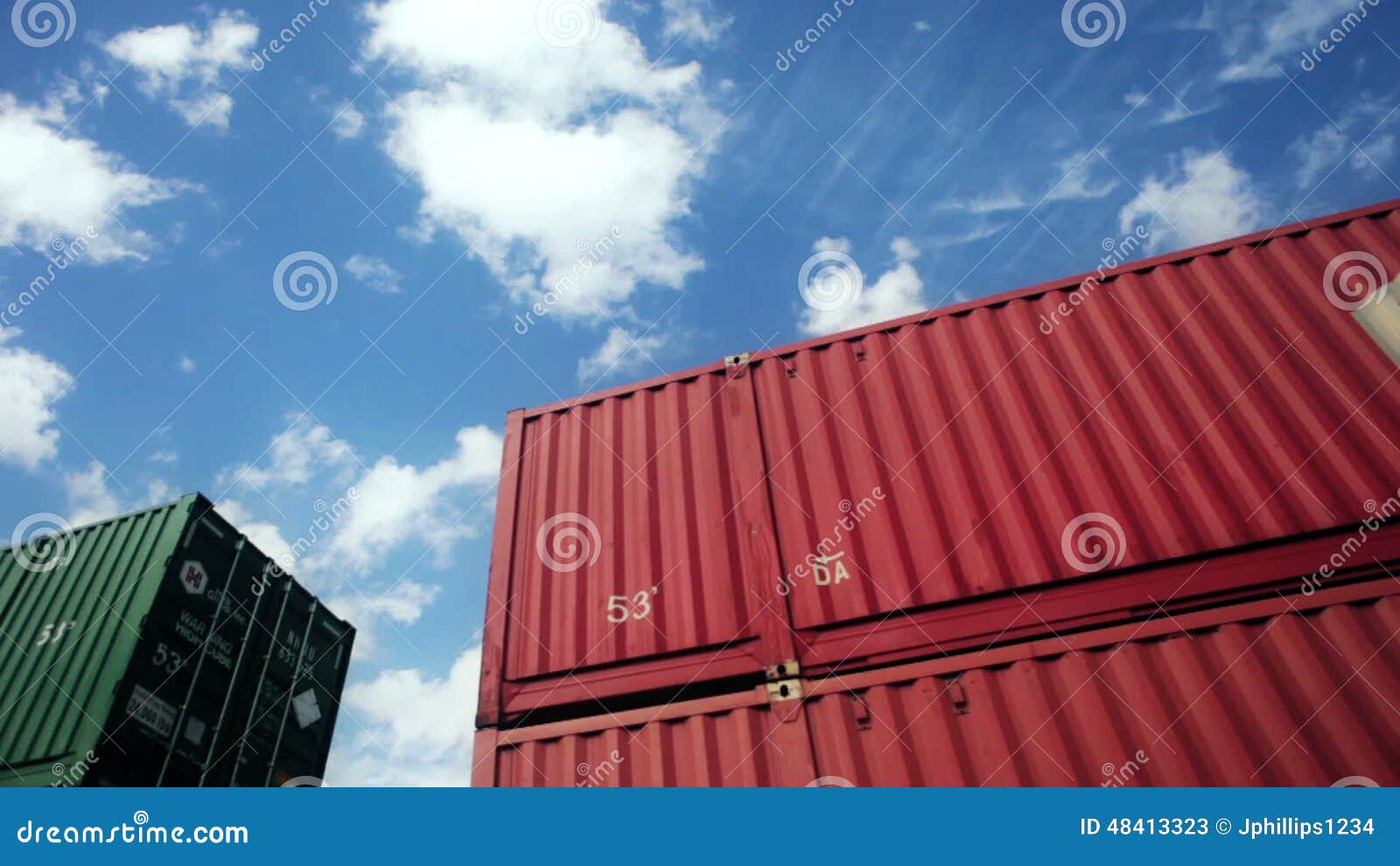 Freight train stock video. Video of boxcar, hauling, train - 48413323