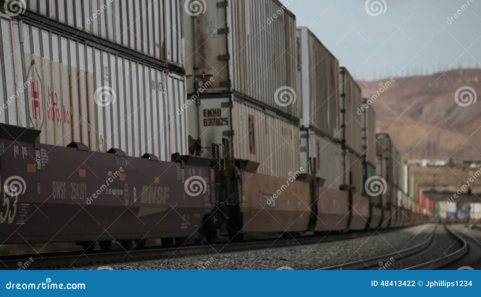 Freight train stock footage. Video of cargo, locomotive - 48413422