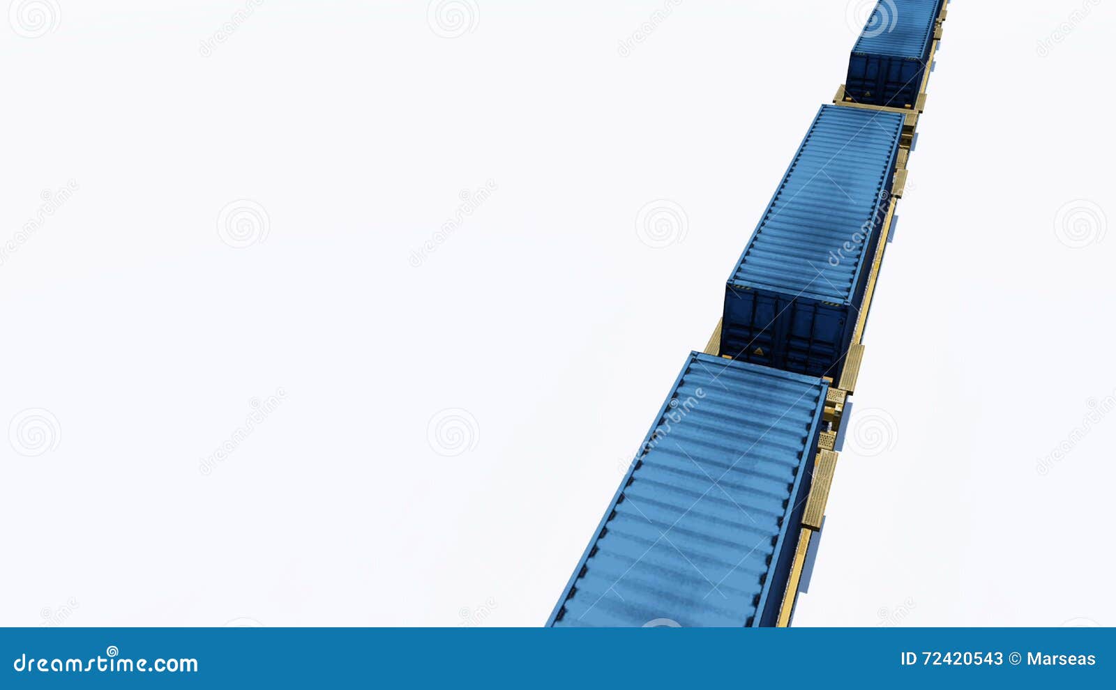 Freight Train Cargo Containers Loopable Animation Stock Video - Video ...