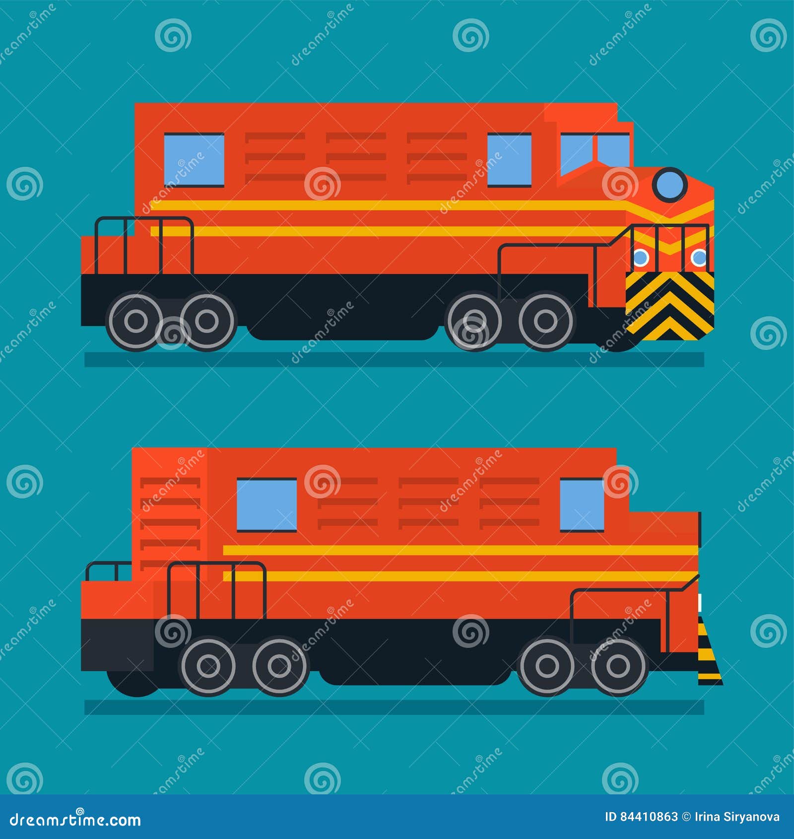 Set Of Train Cargo Wagons, Cisterns, Tanks, Cars Cartoon Vector ...
