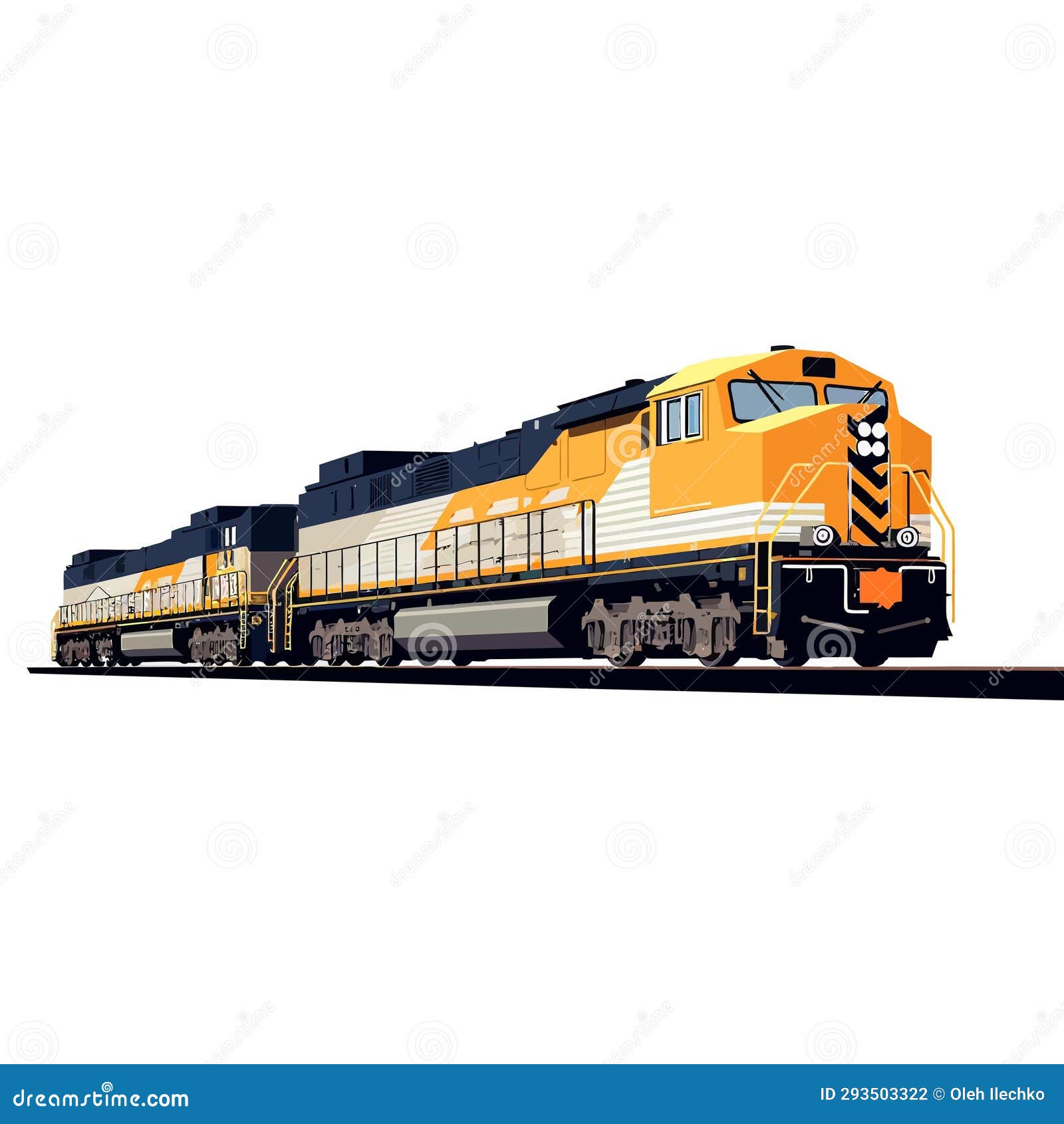Freight Train with Cargo Vector Flat Isolated Illustration Stock Vector ...