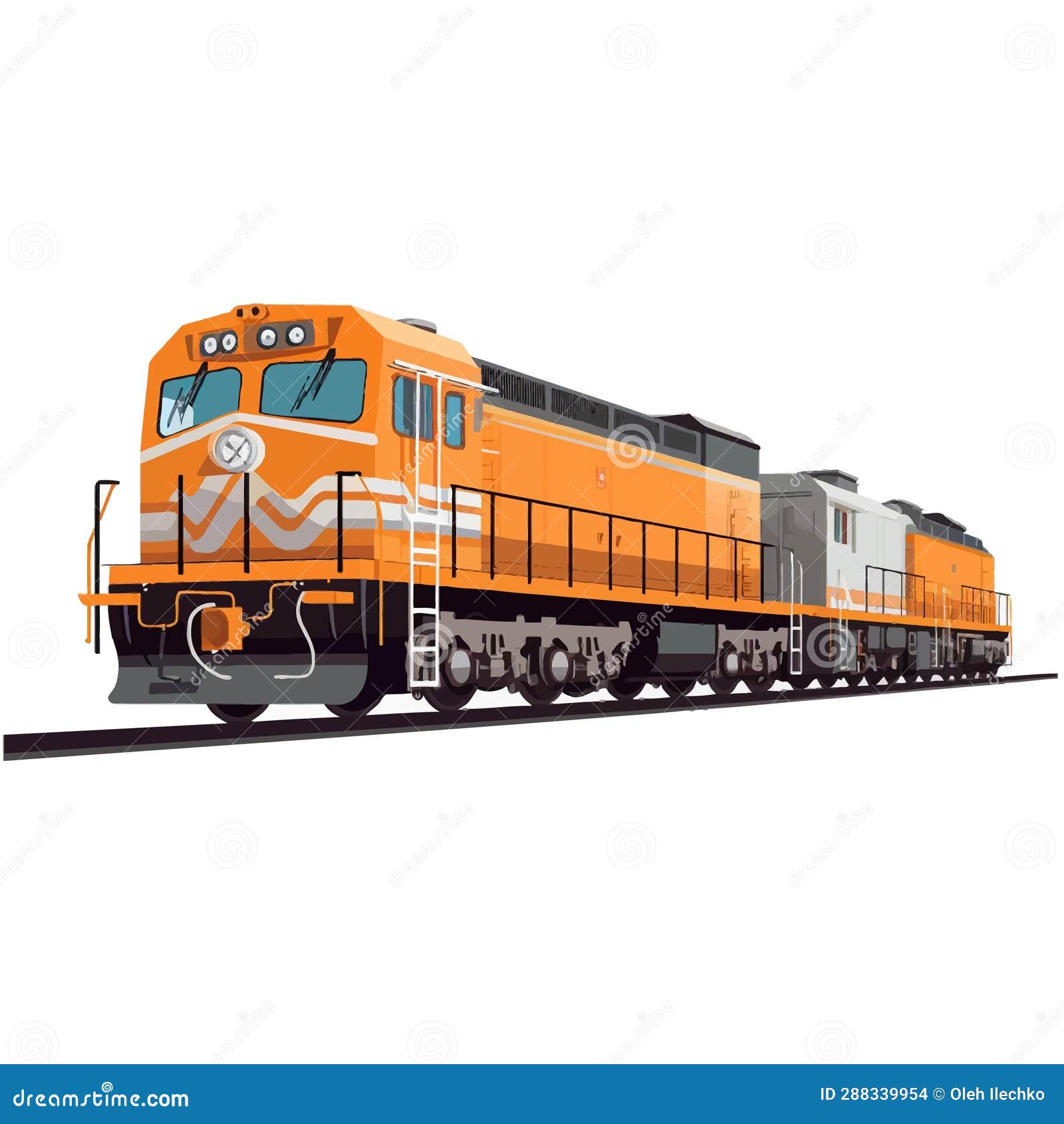 Freight Train with Cargo Vector Flat Isolated Illustration Stock Vector ...