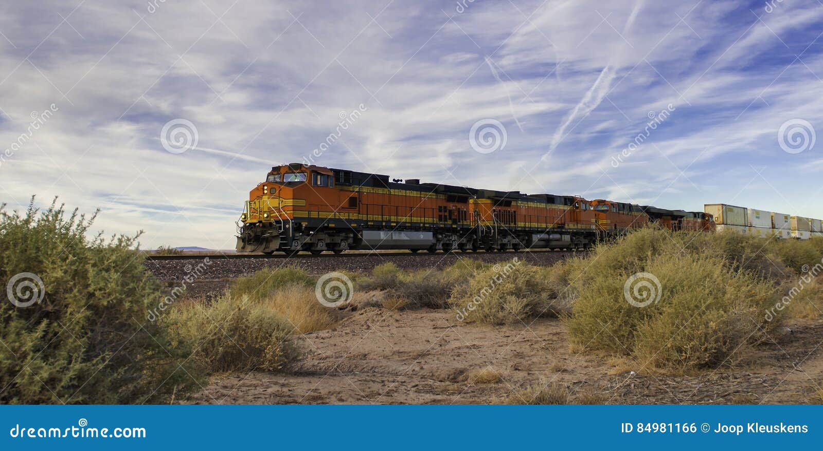 Freight Train at High Speed Stock Photo - Image of route, locomotive ...