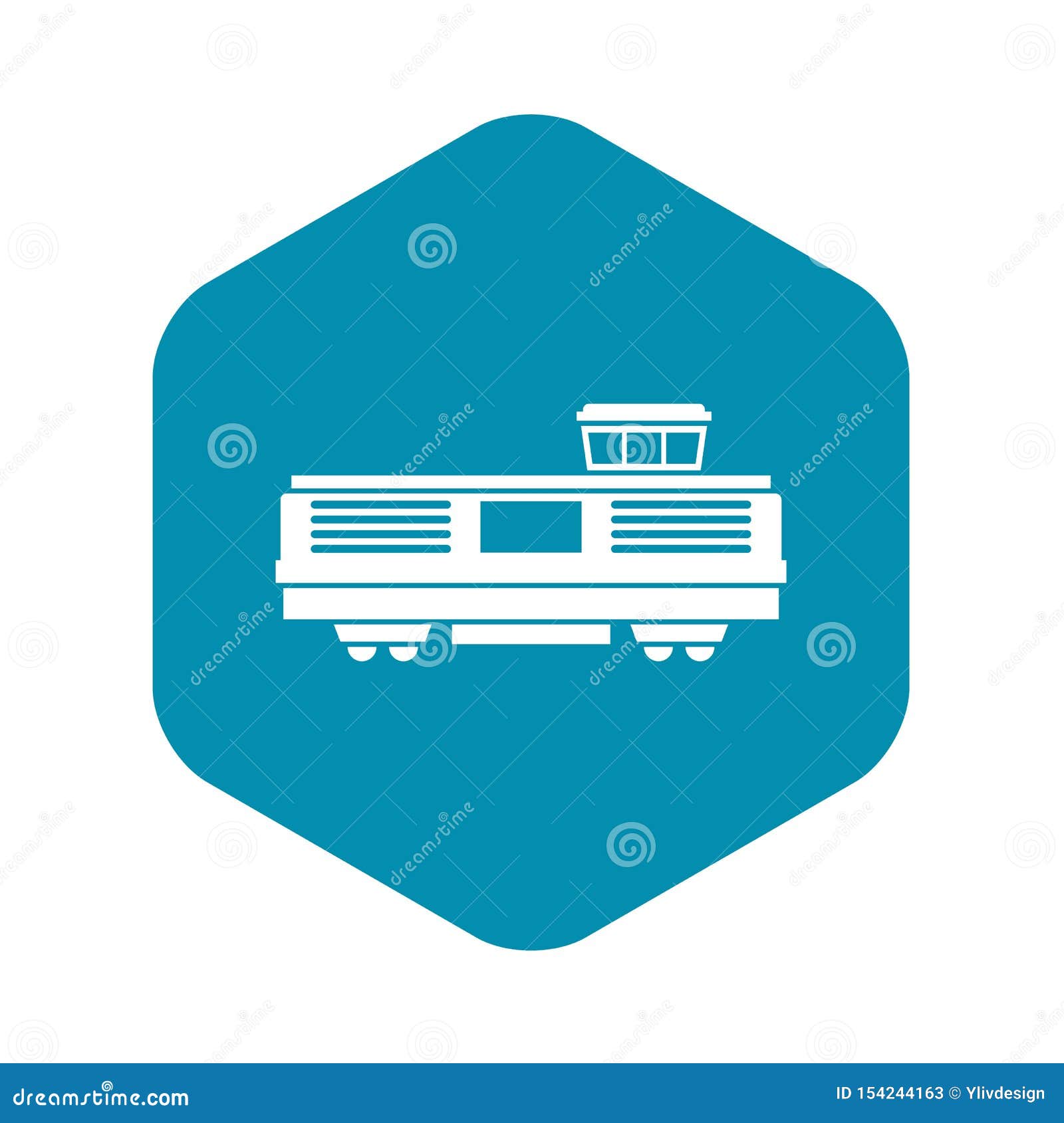 Freight Train Icon, Simple Style Stock Vector - Illustration of goods ...