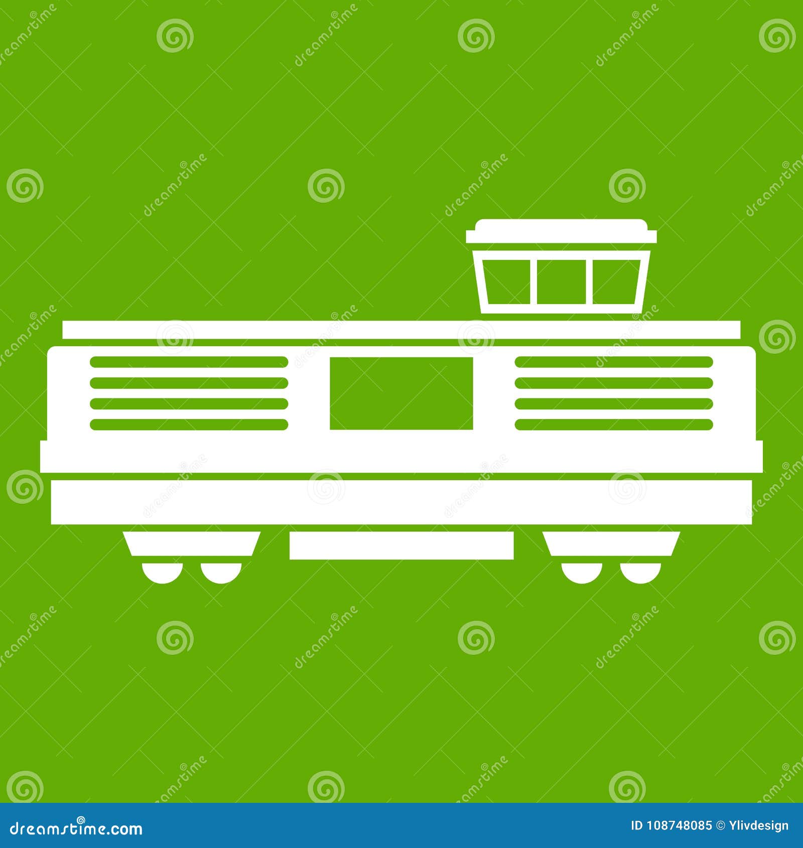 Freight train icon green stock vector. Illustration of firewood - 108748085