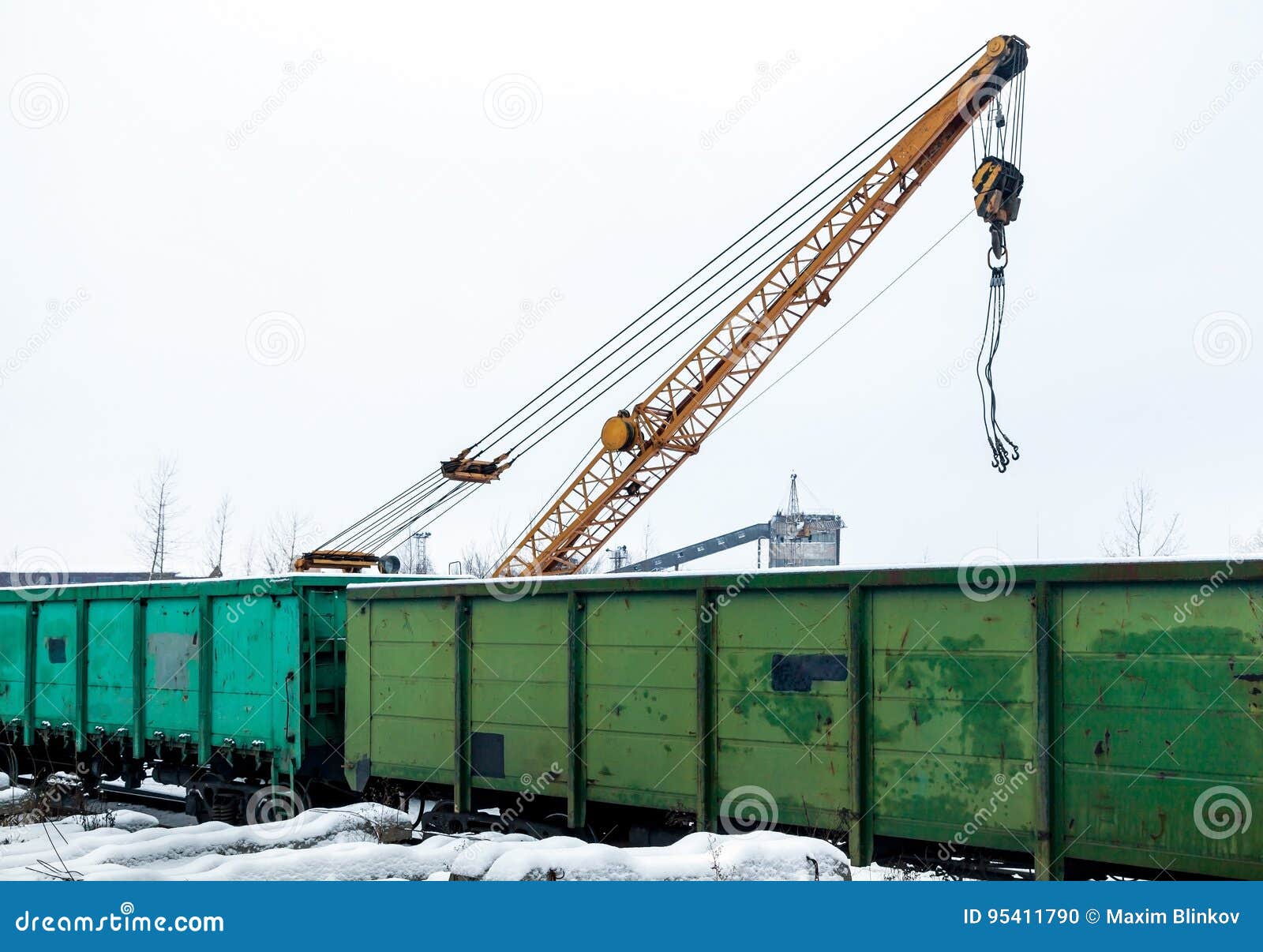 Freight train stock photo. Image of industrial, railroad - 95411790