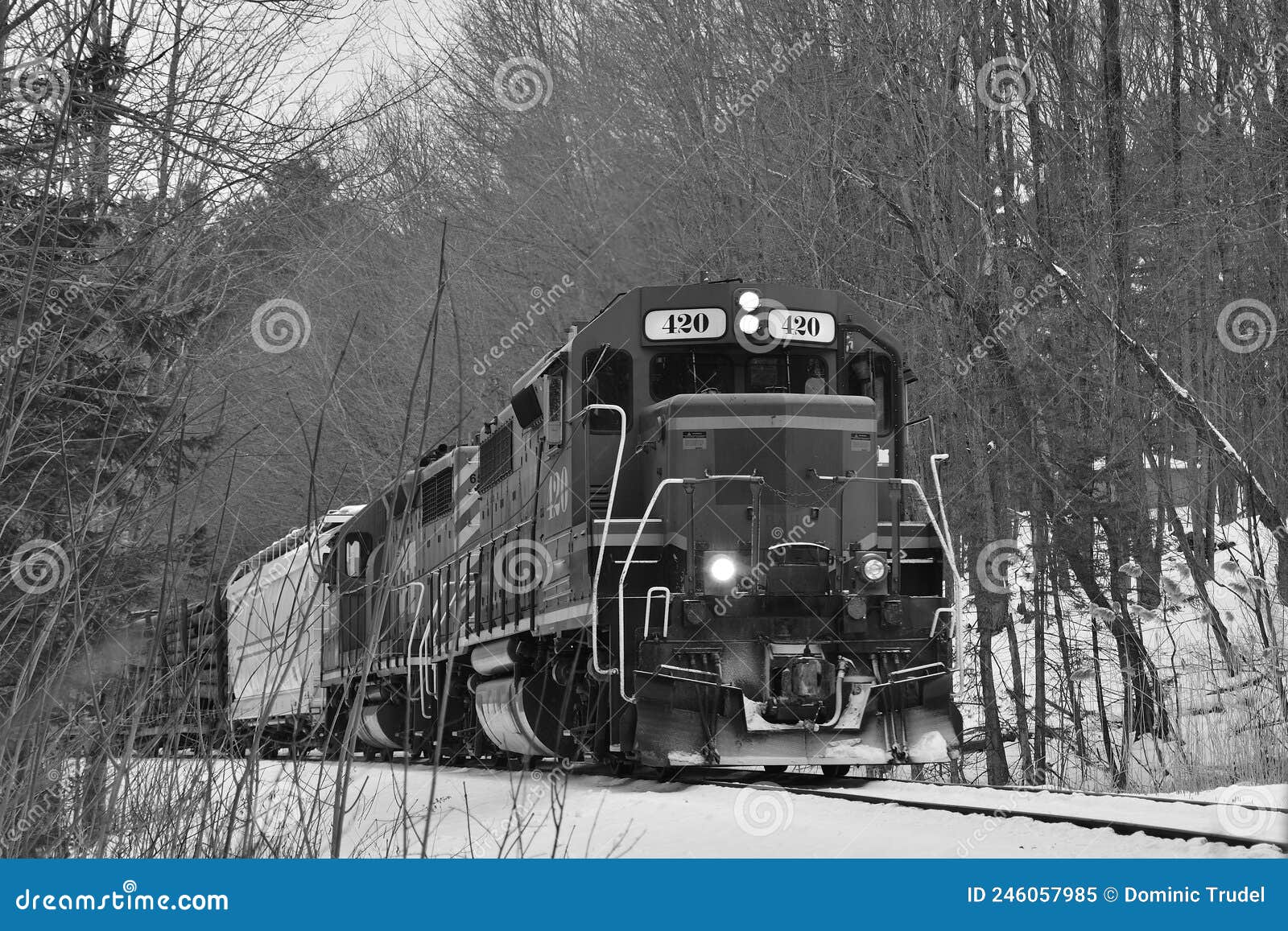 Freight Train Moving Forward Editorial Image - Image of track ...